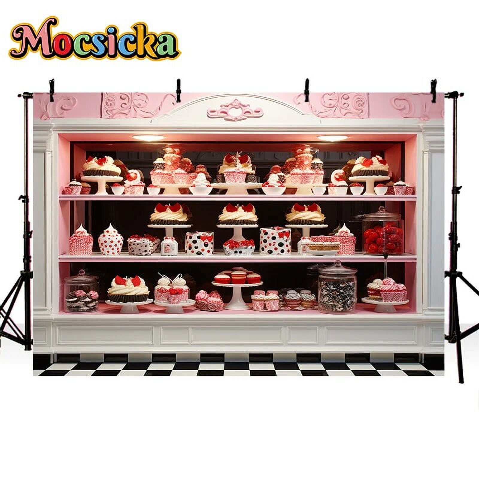 Valentine's Day Kitchen Backdrop Photography Love Cake Romantic ...