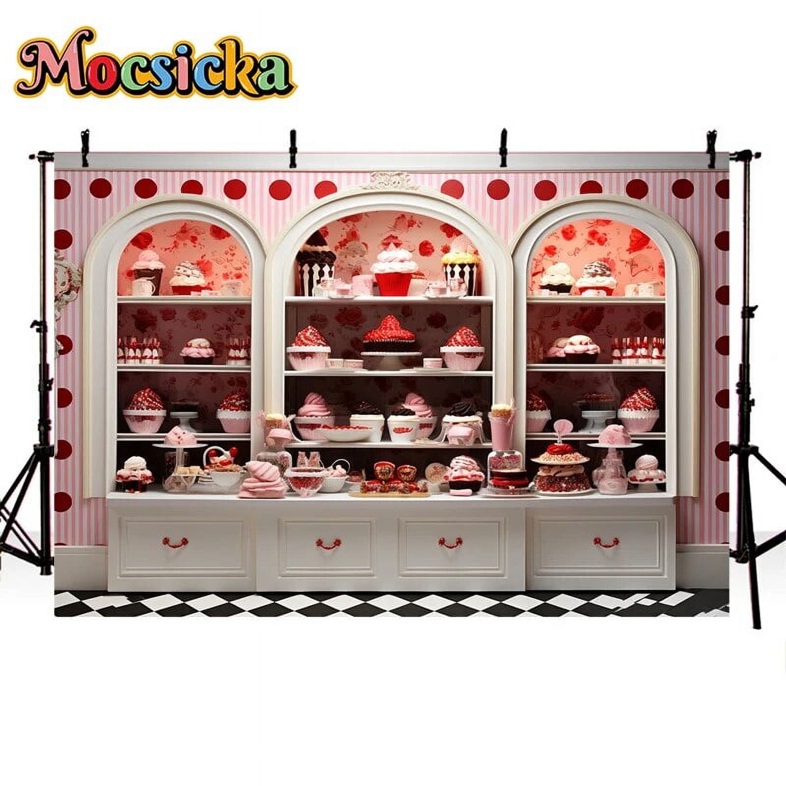 Valentine's Day Kitchen Backdrop Photography Love Cake Romantic ...