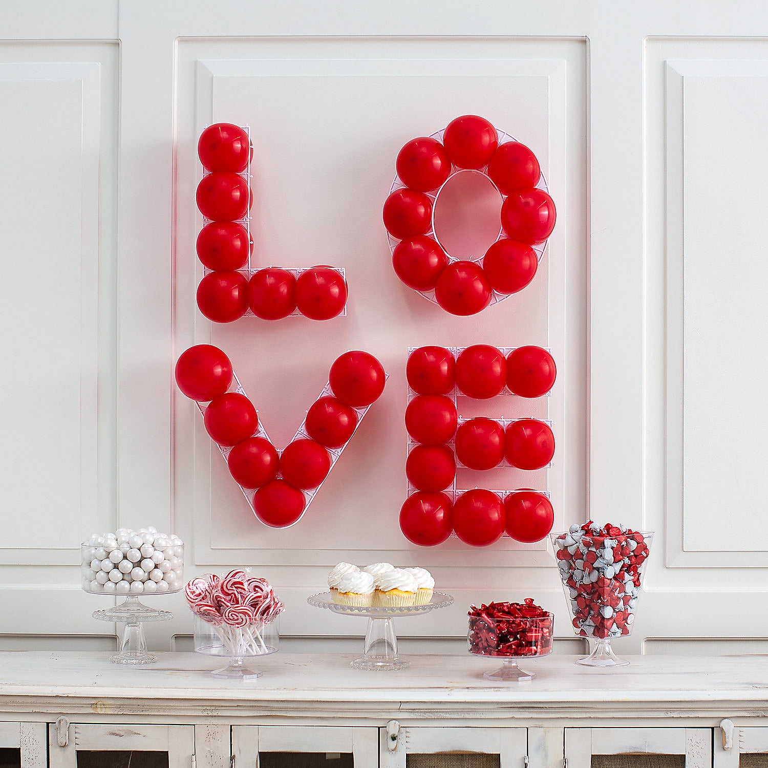 Valentine‚Äôs Day Love Balloon Wall Frame Kit - Party Decor - 41 Pieces ...