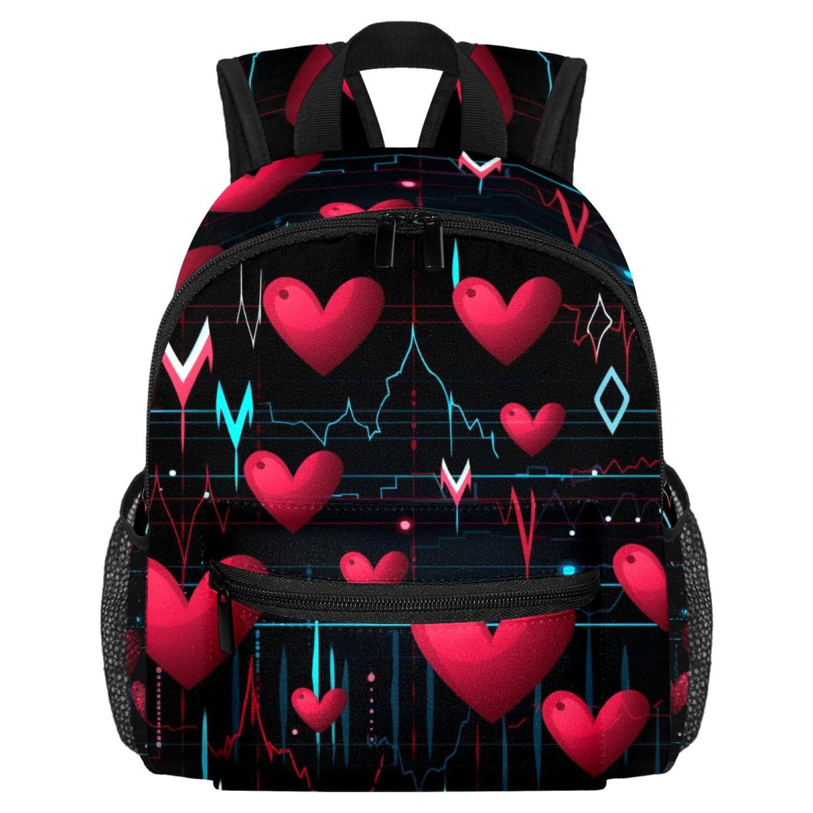 Valentine's Day Love ECG Lightweight Large Capacity Adjustable Shoulder ...