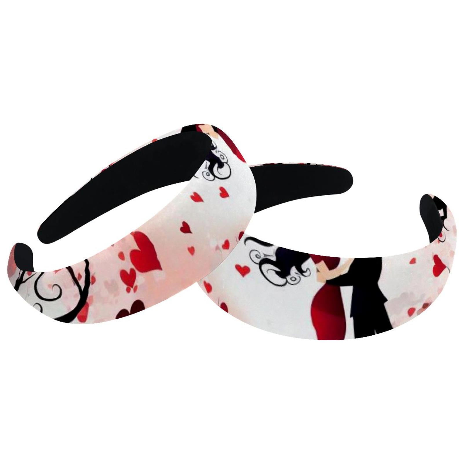 Valentine's Day Love Heart Headbands for Women Girls Wide Head Band ...