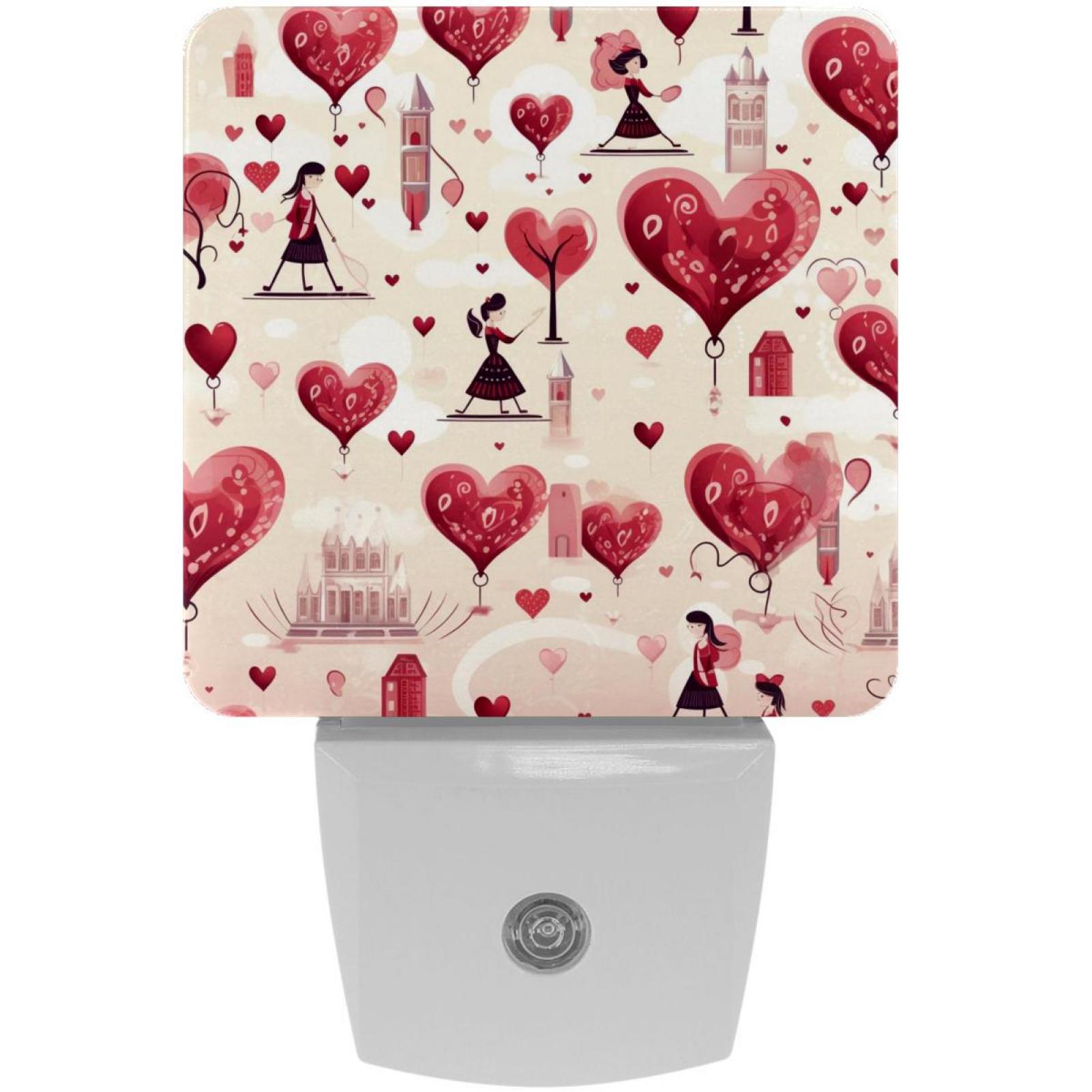 Valentine's Day Love LED Square Night Light - Energy Efficient and ...