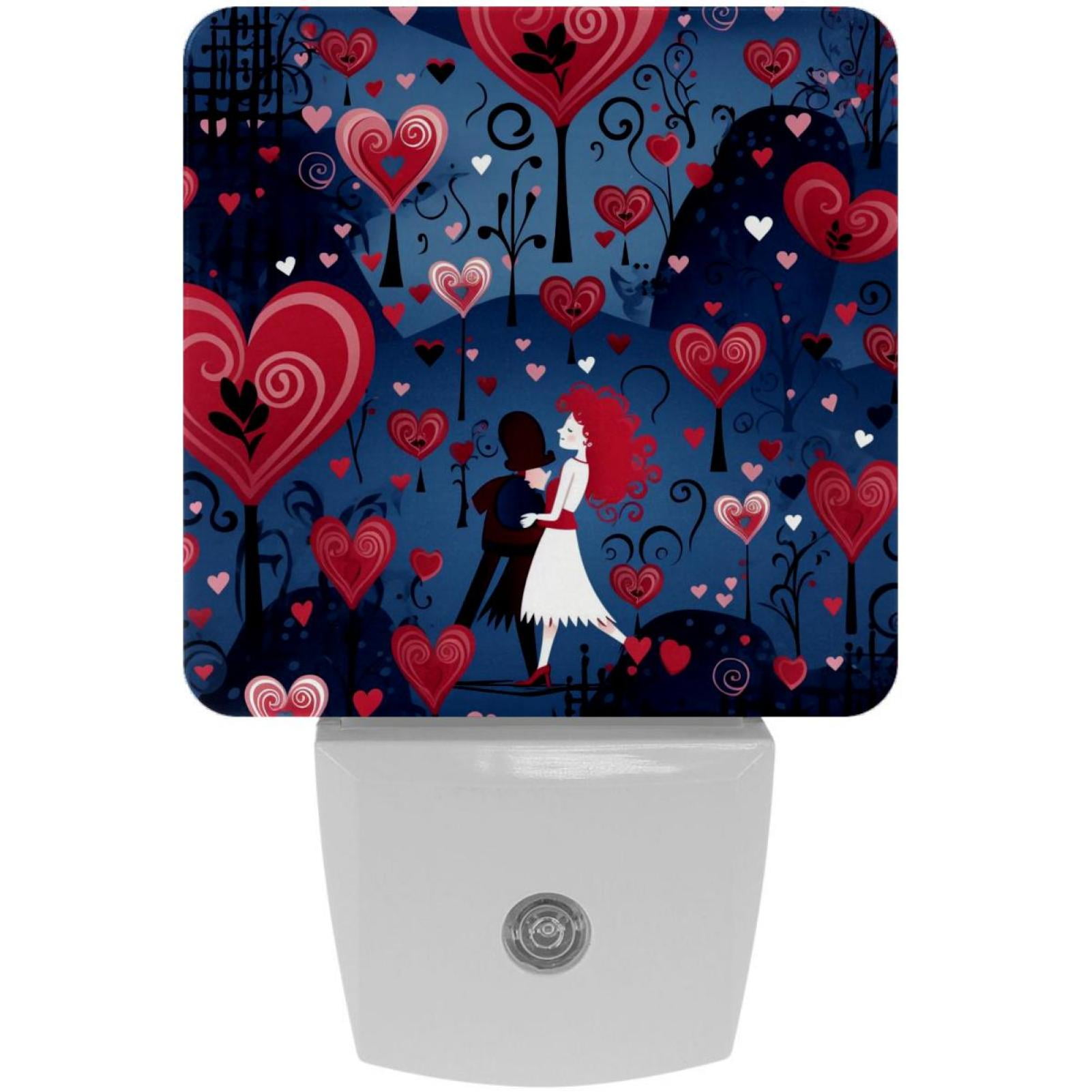 Valentine's Day Love LED Square Night Lights - Compact and ...