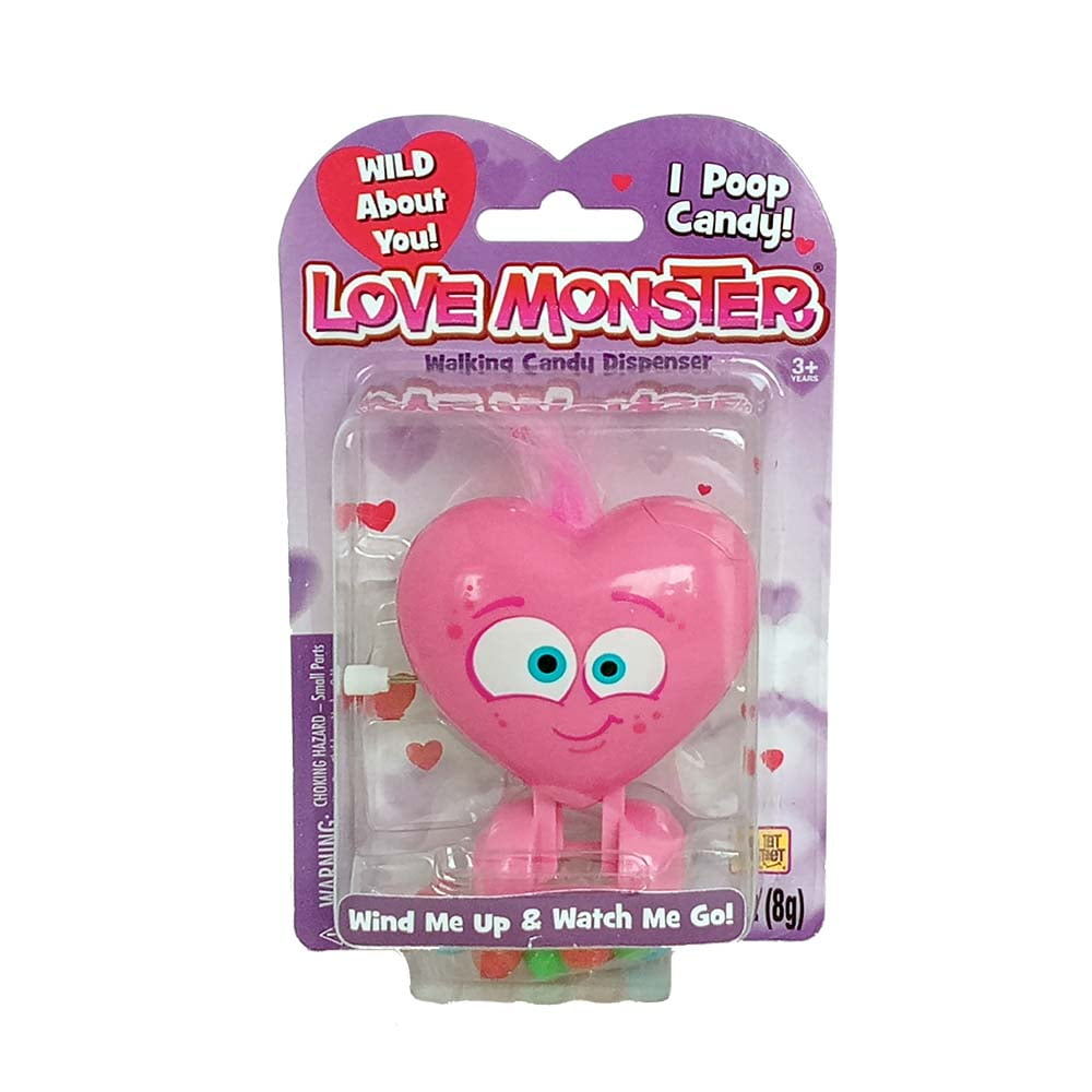 Valentine's Day Love Monster Pooper Poop Candy Dispenser Wind Up Toy ...