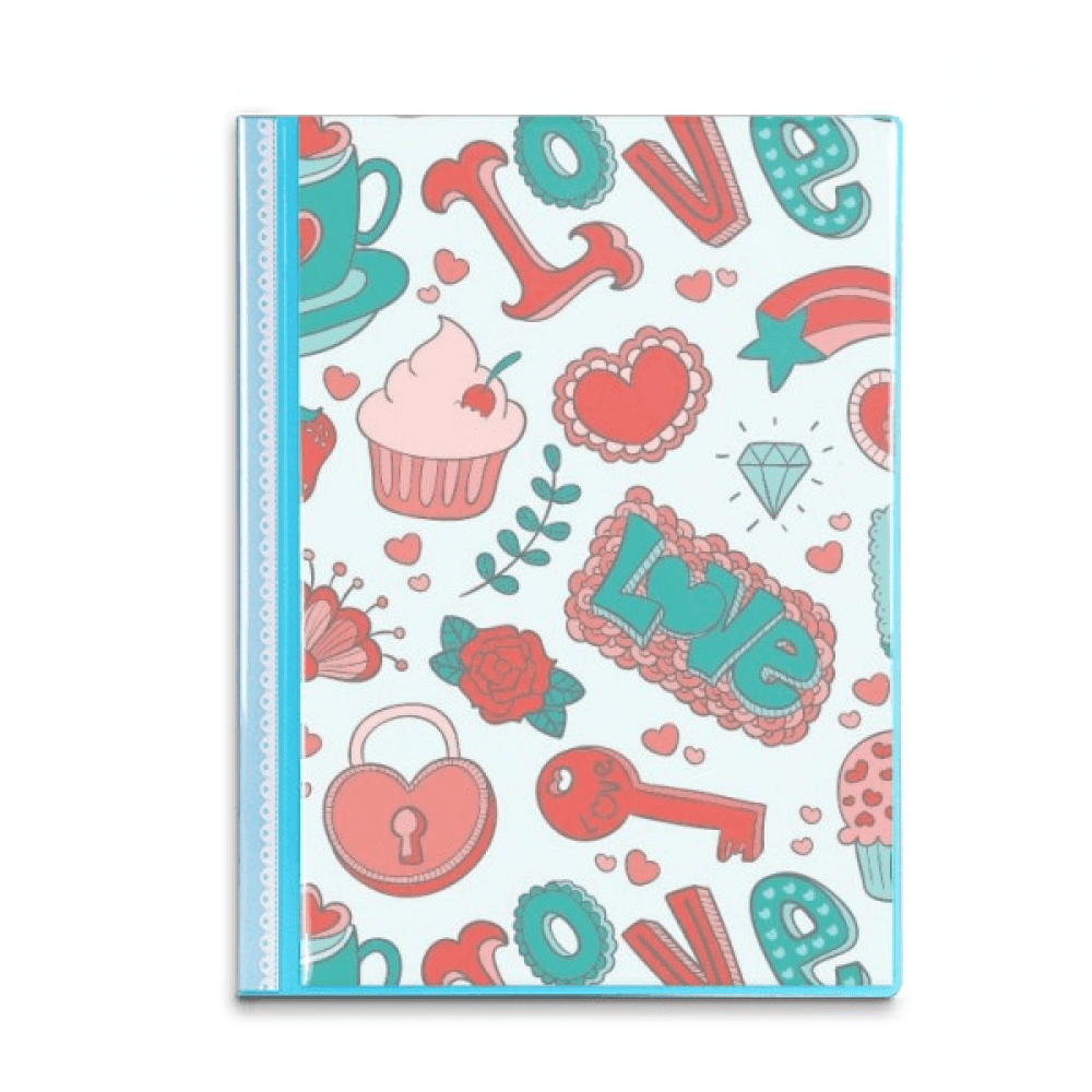 Valentine's Day Love Strawberry Heart Book Sheet Protectors Portfolio ...