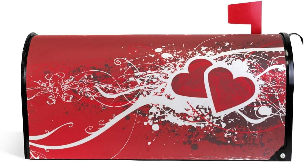 Valentine''s Day Magnetic Magnetic Mailbox Cover Standard Size for ...