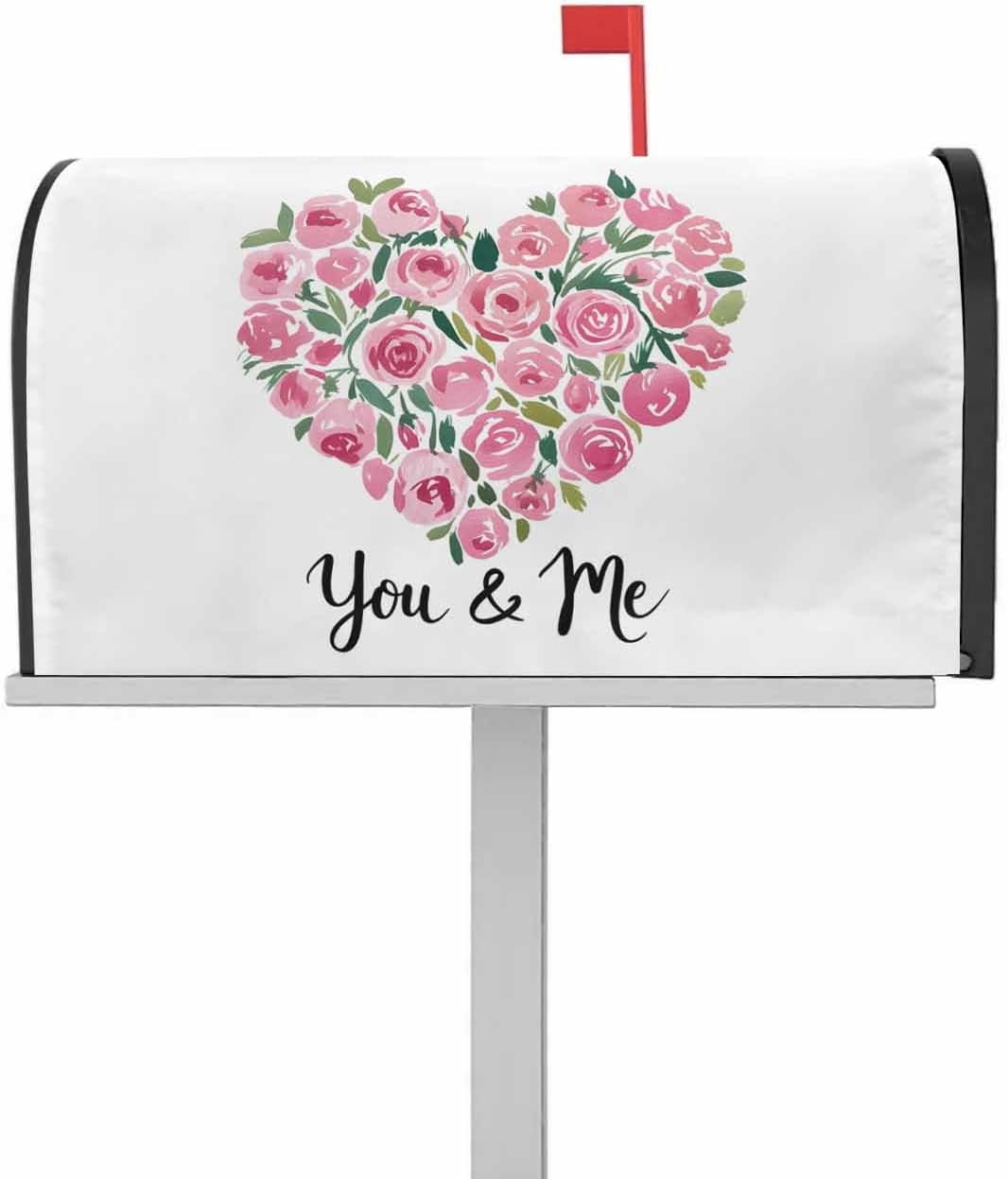 Valentine''s Day Mailbox Covers Magnetic Standard Size, Romantic Pink ...