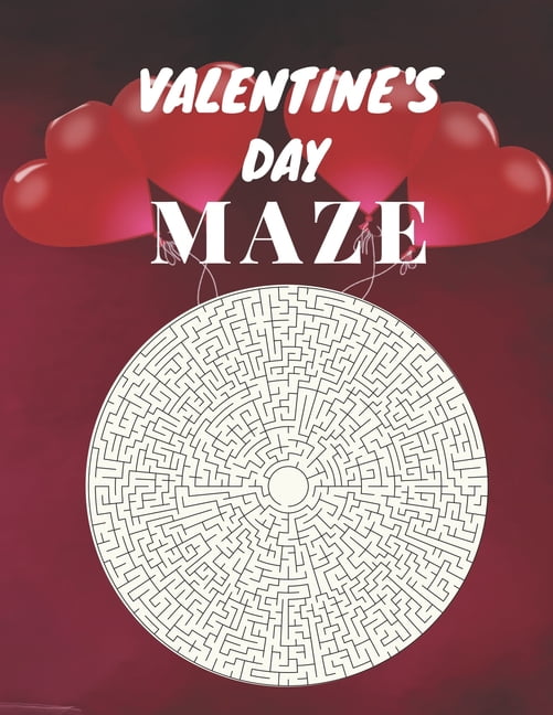 Valentine's Day Maze: Maze brain game, Maze puzzles with solutions ...