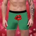Valentine's Day Men's Boxer Briefs Lips Print Stretch Breathable ...