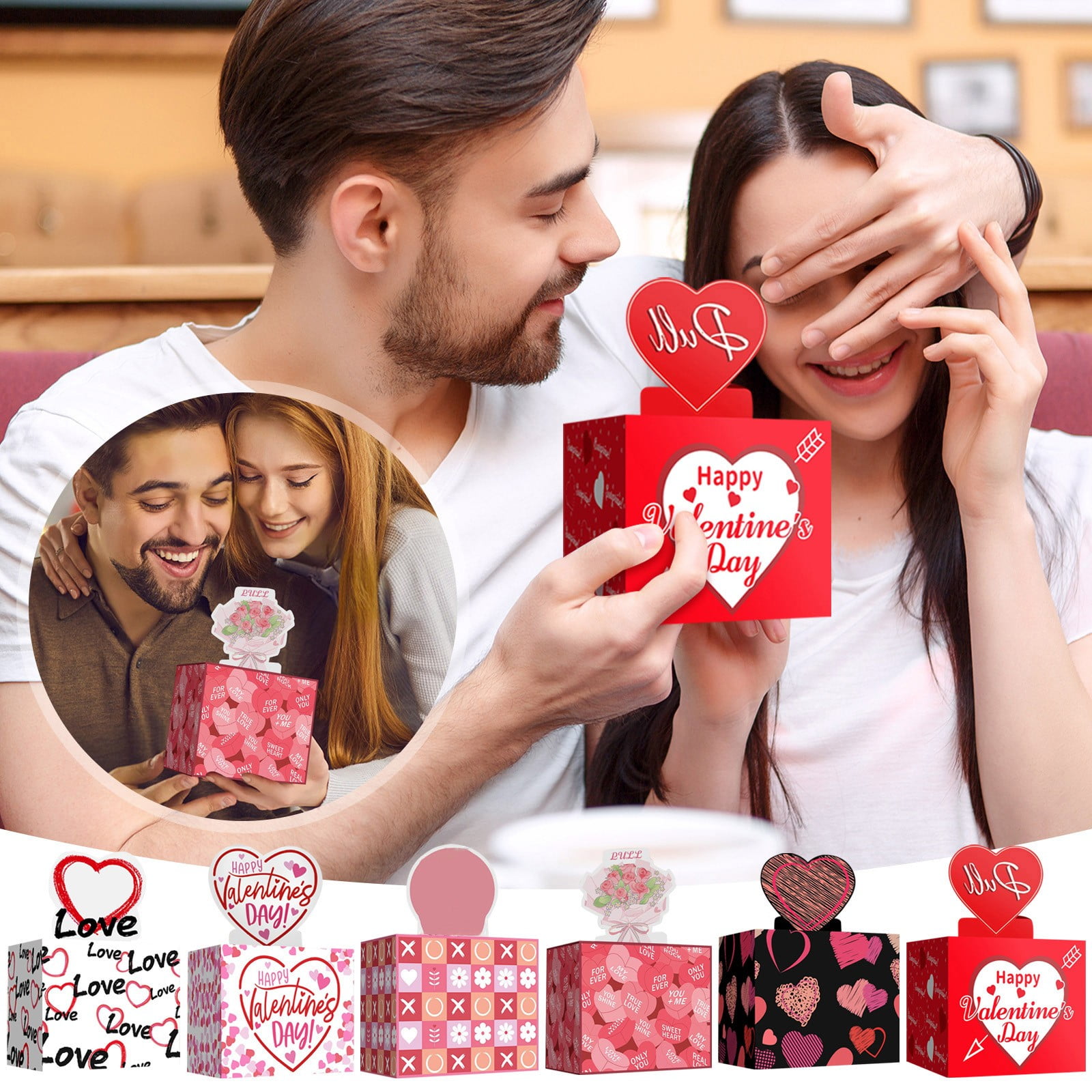 Valentine's Day Money Box For Cash Pull Money Pull Box For Cash Gift ...