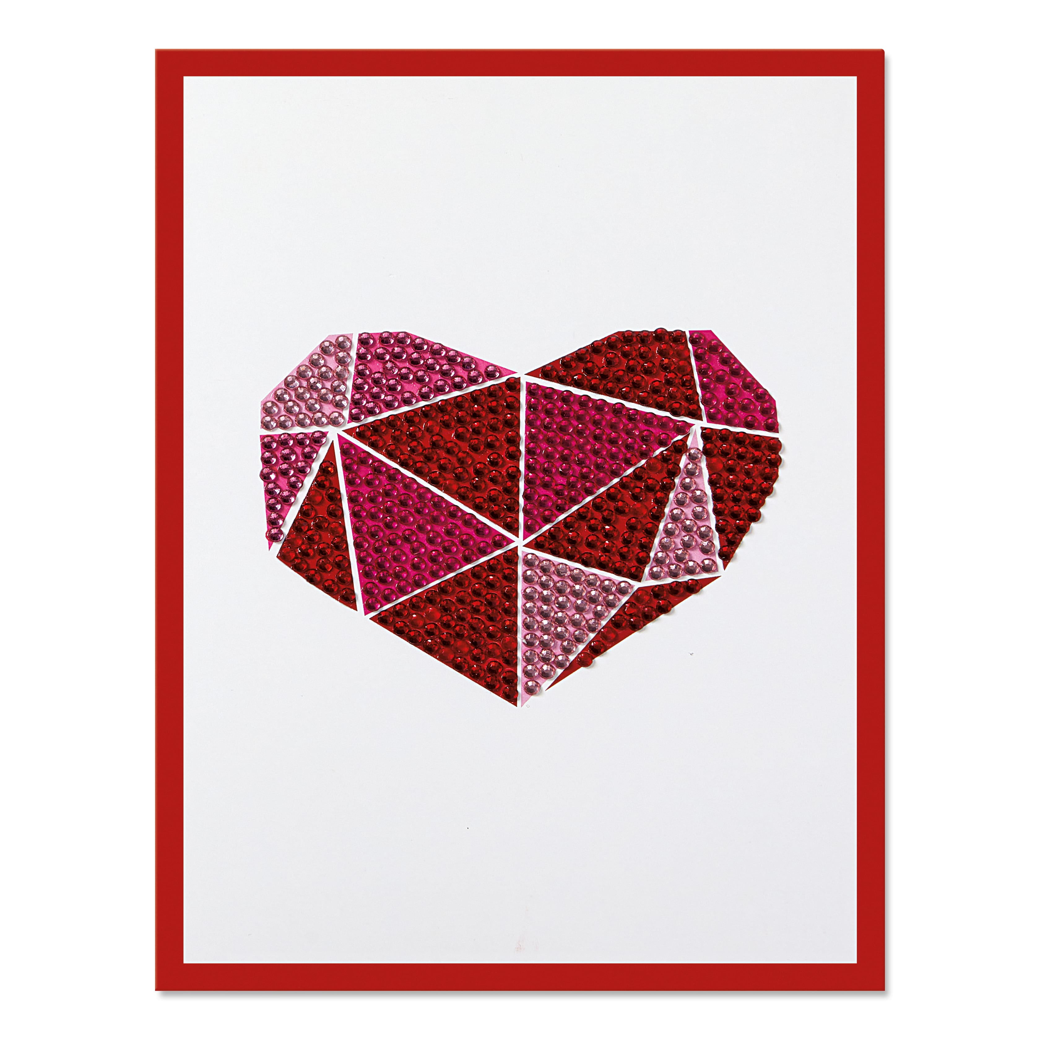 Valentine's Day Mosaic Heart Diamond Art Card Kit by Make Market ...
