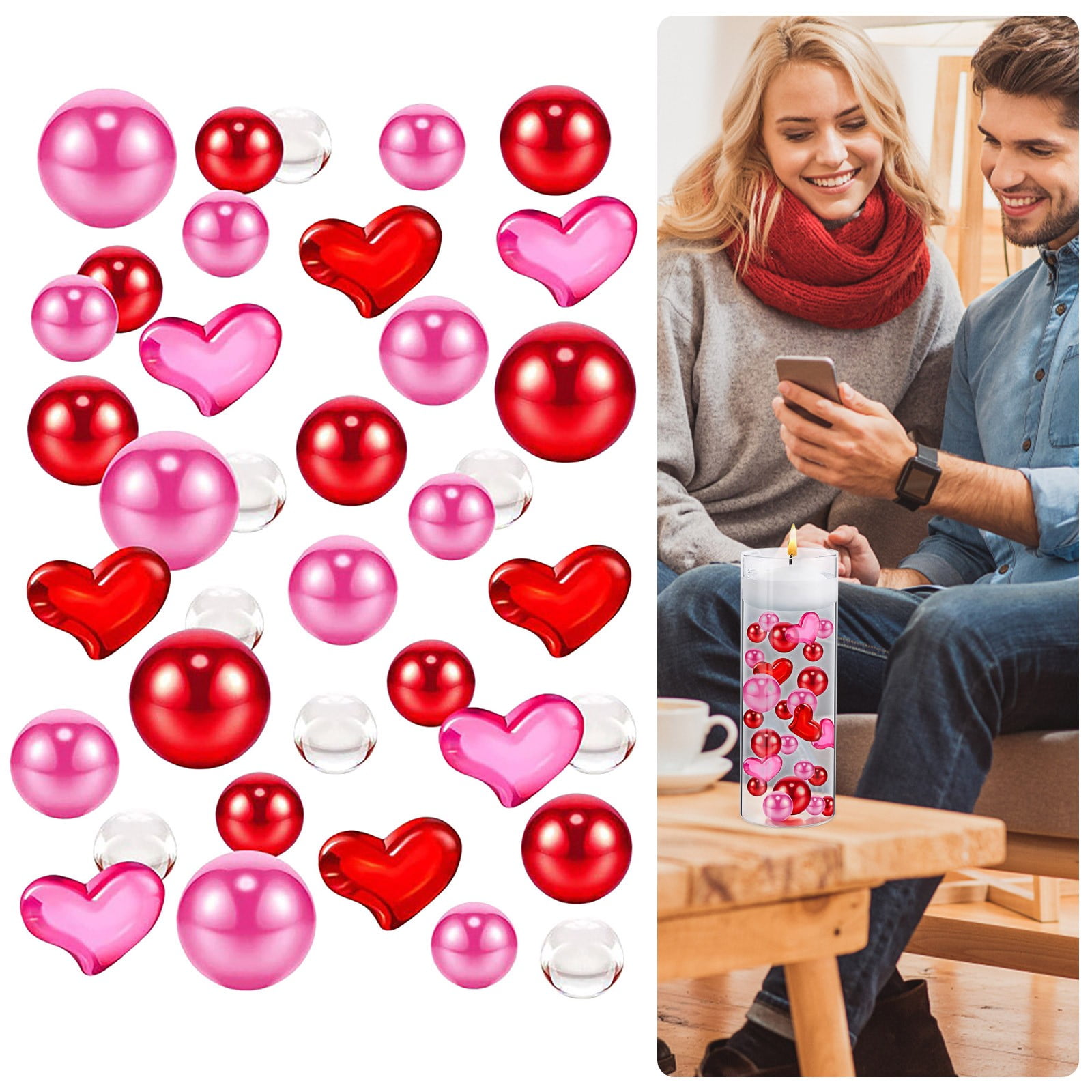 Valentine's Day Party Photo Booth Props Valentine's Day Pearl Vase ...