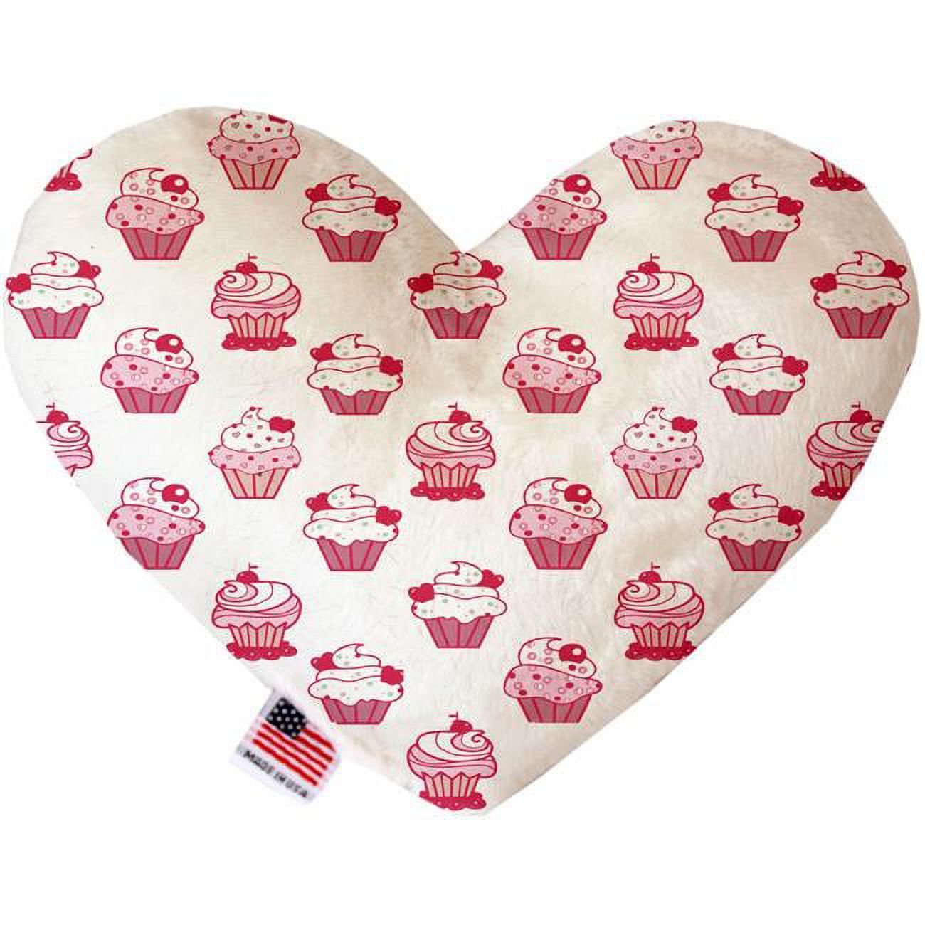 Mirage Pet Pink Whimsy Cupcakes 6 inch Heart Dog Toy - Walmart.com