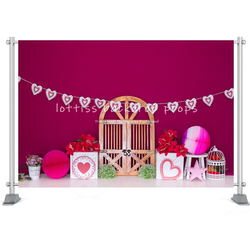 Valentine's Day Photography Backdrop Cake Smash Romantic Scenes Wedding ...
