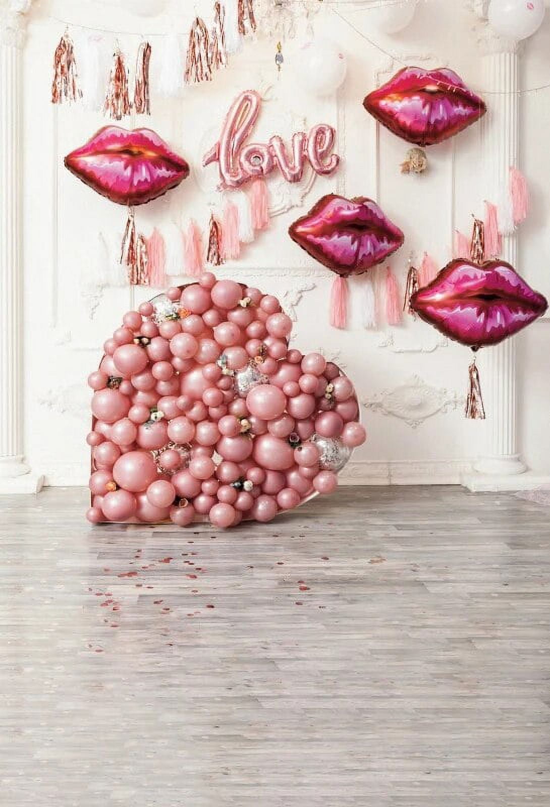 Valentine's Day Photography Background Romance Love Kiss Balloon ...