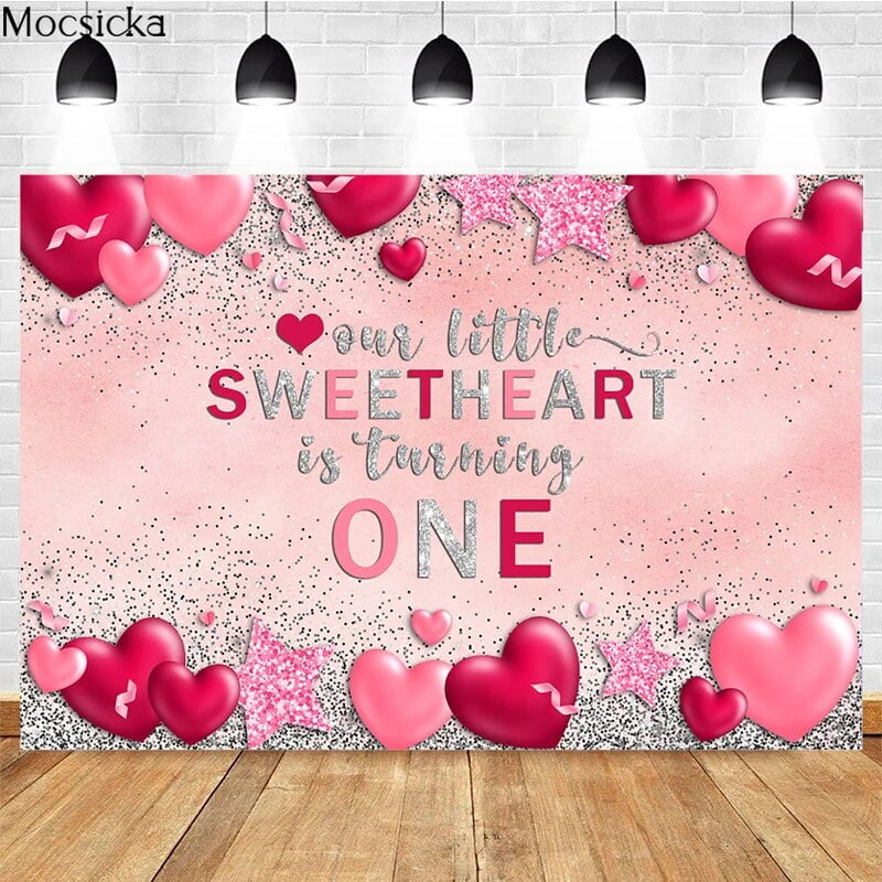 Valentine's Day Photography Background Sweet Love Stars Decoration ...
