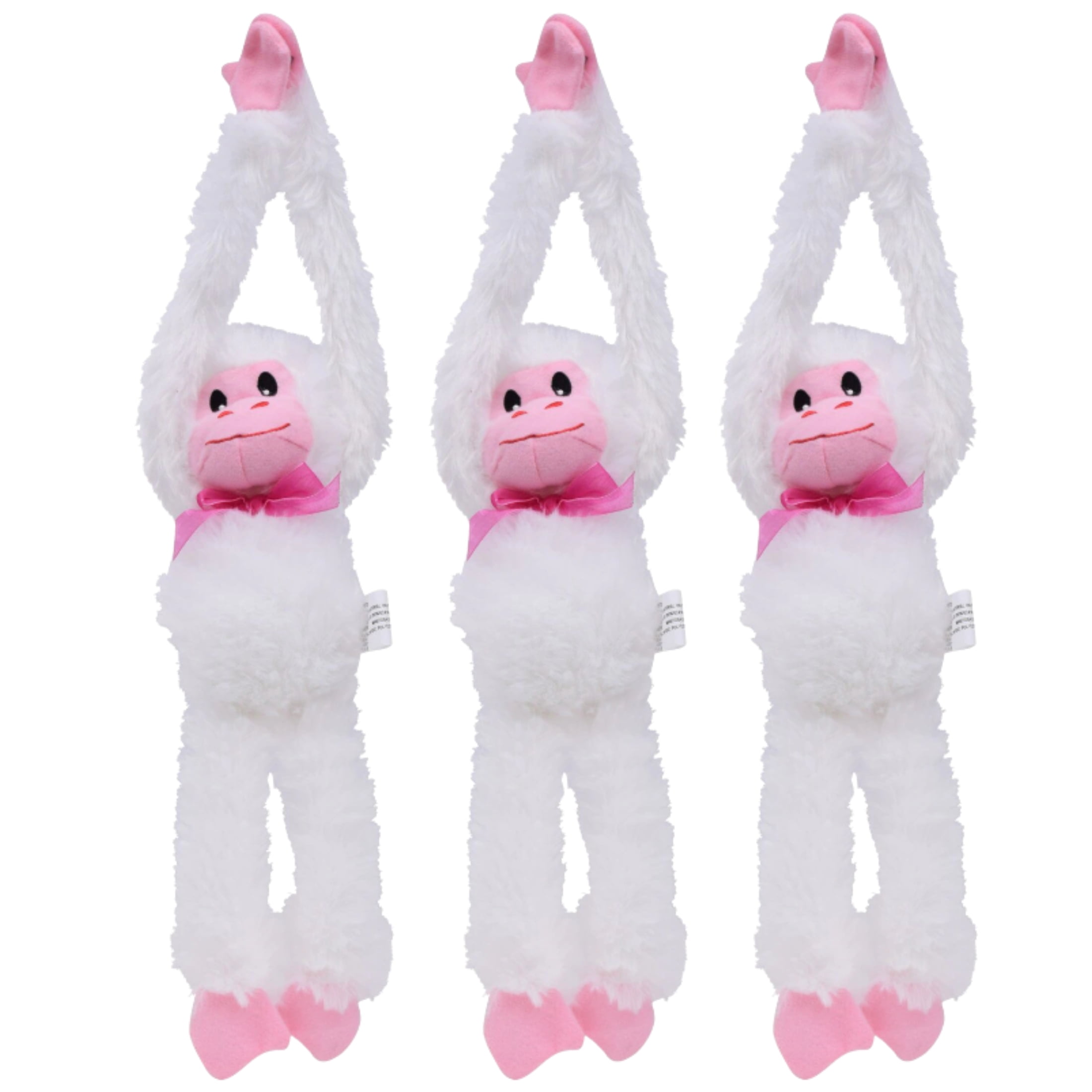 Valentine's Day Plush Hanging Monkey 13.5in, Animal Soft Plush Toy for ...