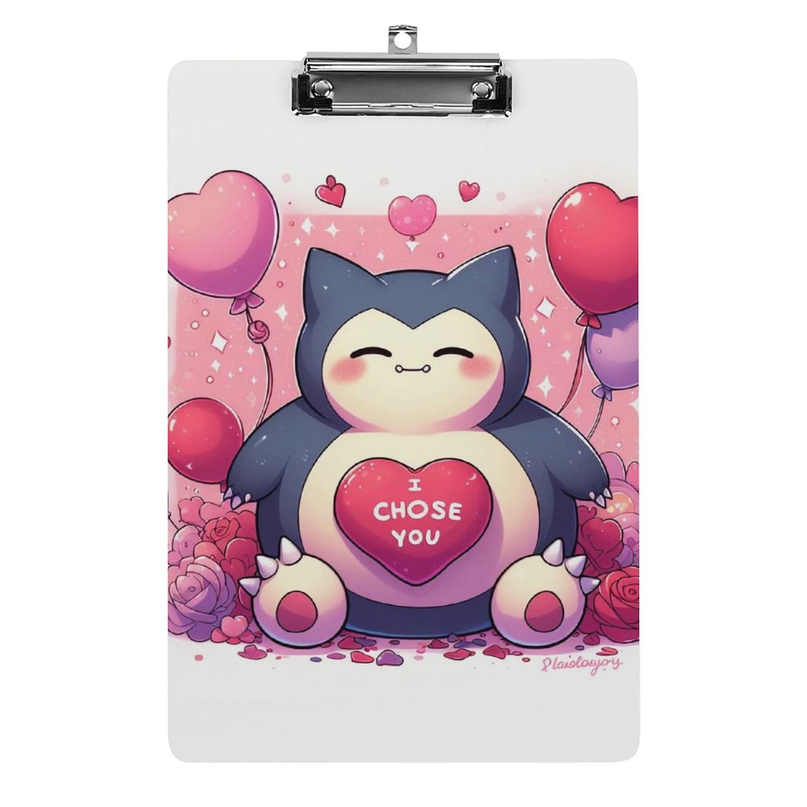 Valentine's Day Pokémon Snorlax Acrylic Clipboard A4 Size, Standard ...