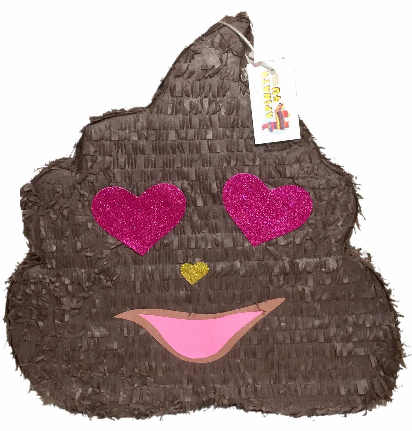Valentine's Day Poop Emoticon Pinata 19" Tall - Walmart.com
