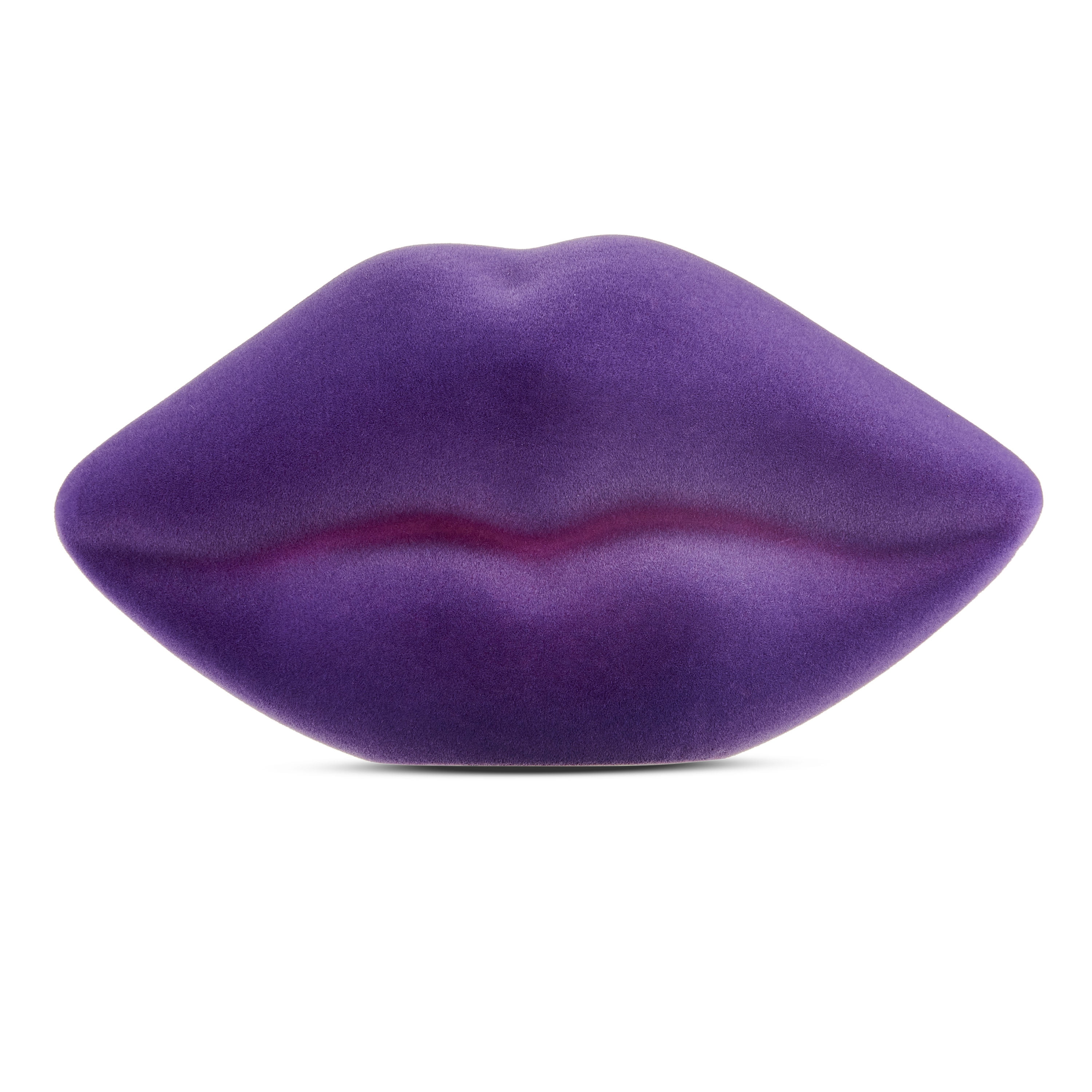 Valentine's Day Purple Flocked Lips Décor, 9 in, by Way To Celebrate ...