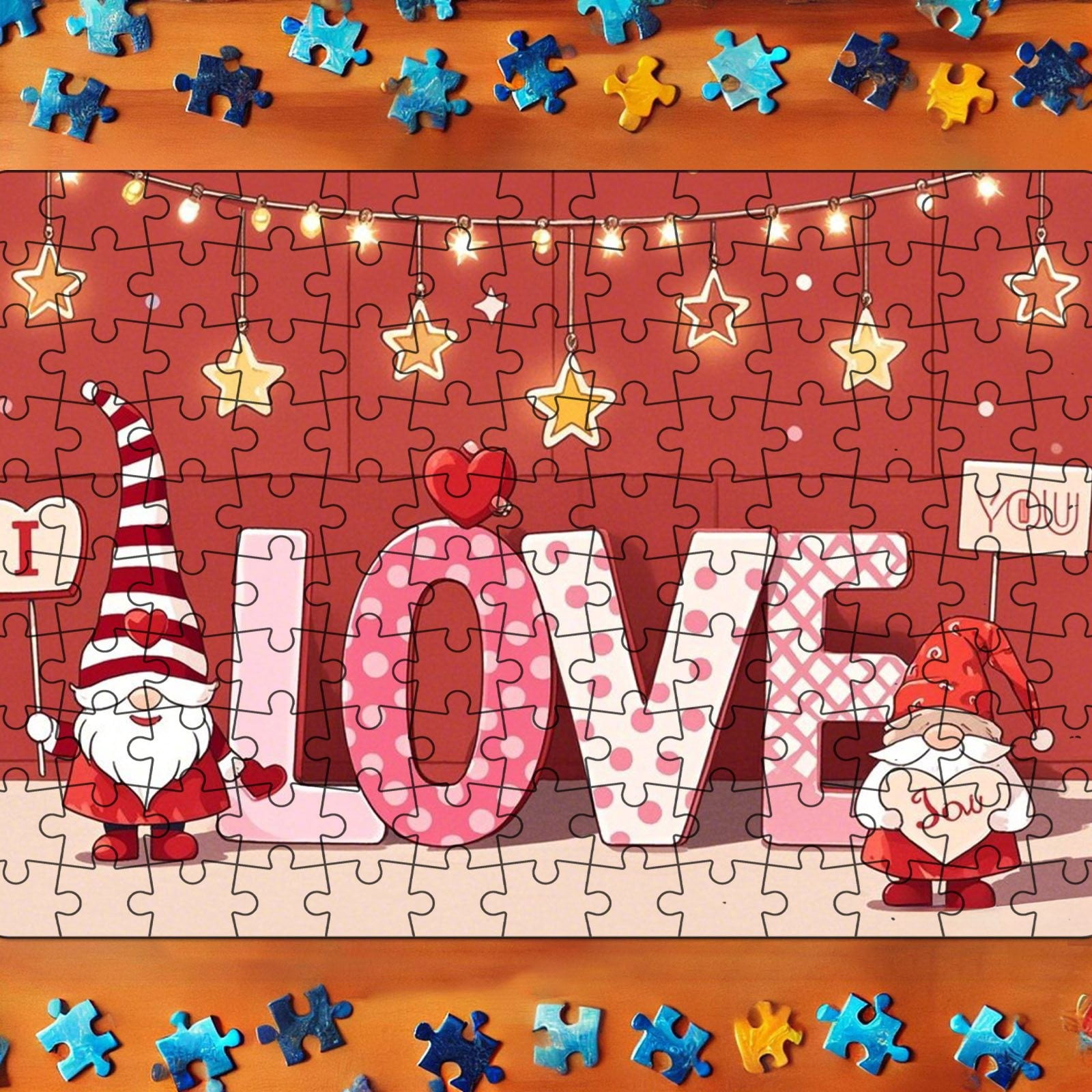 Valentine's Day Puzzle Set 130 Piece Couples Family Game Toy ...