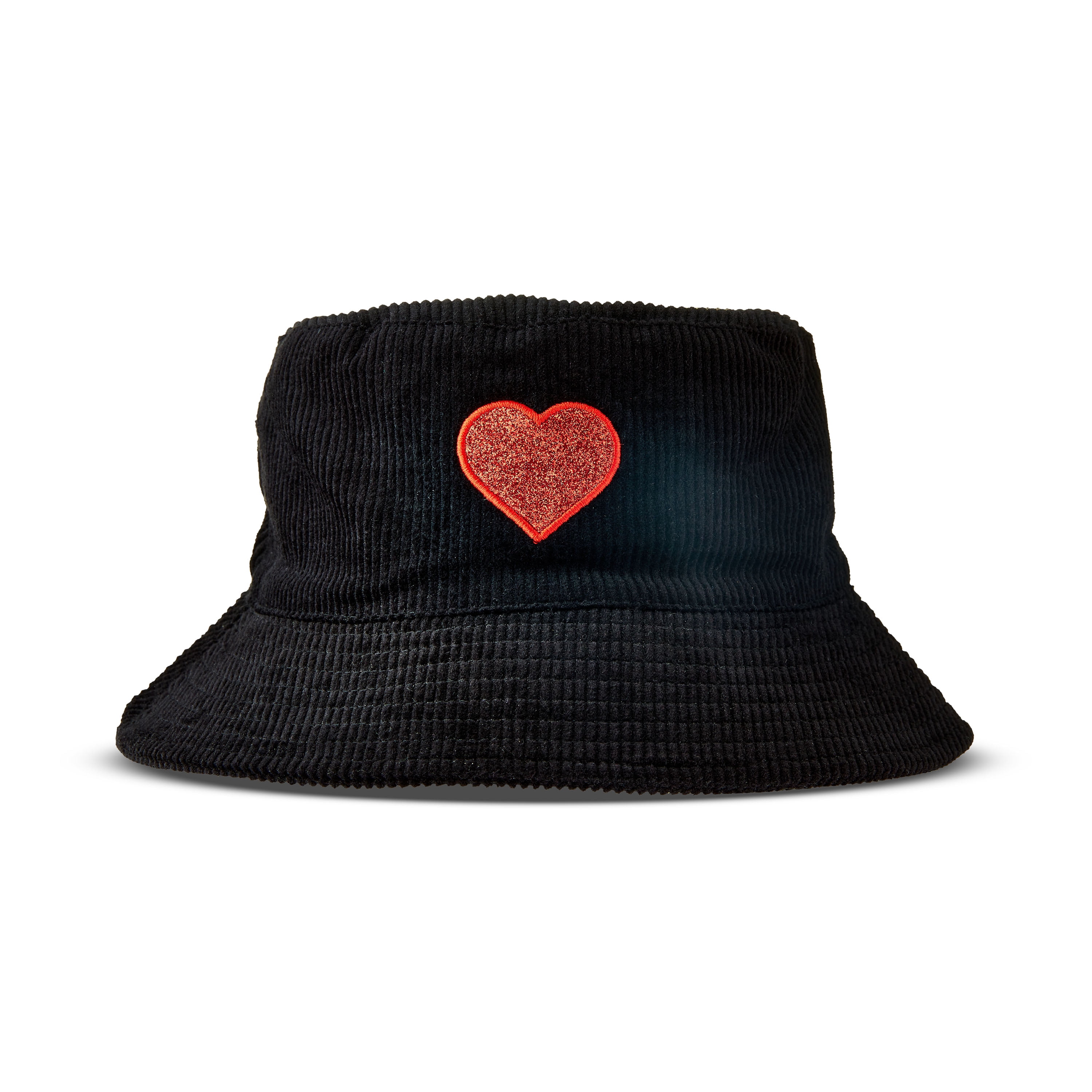 Valentine's Day Red Heart Black Corduroy Bucket Hat, by Way To ...