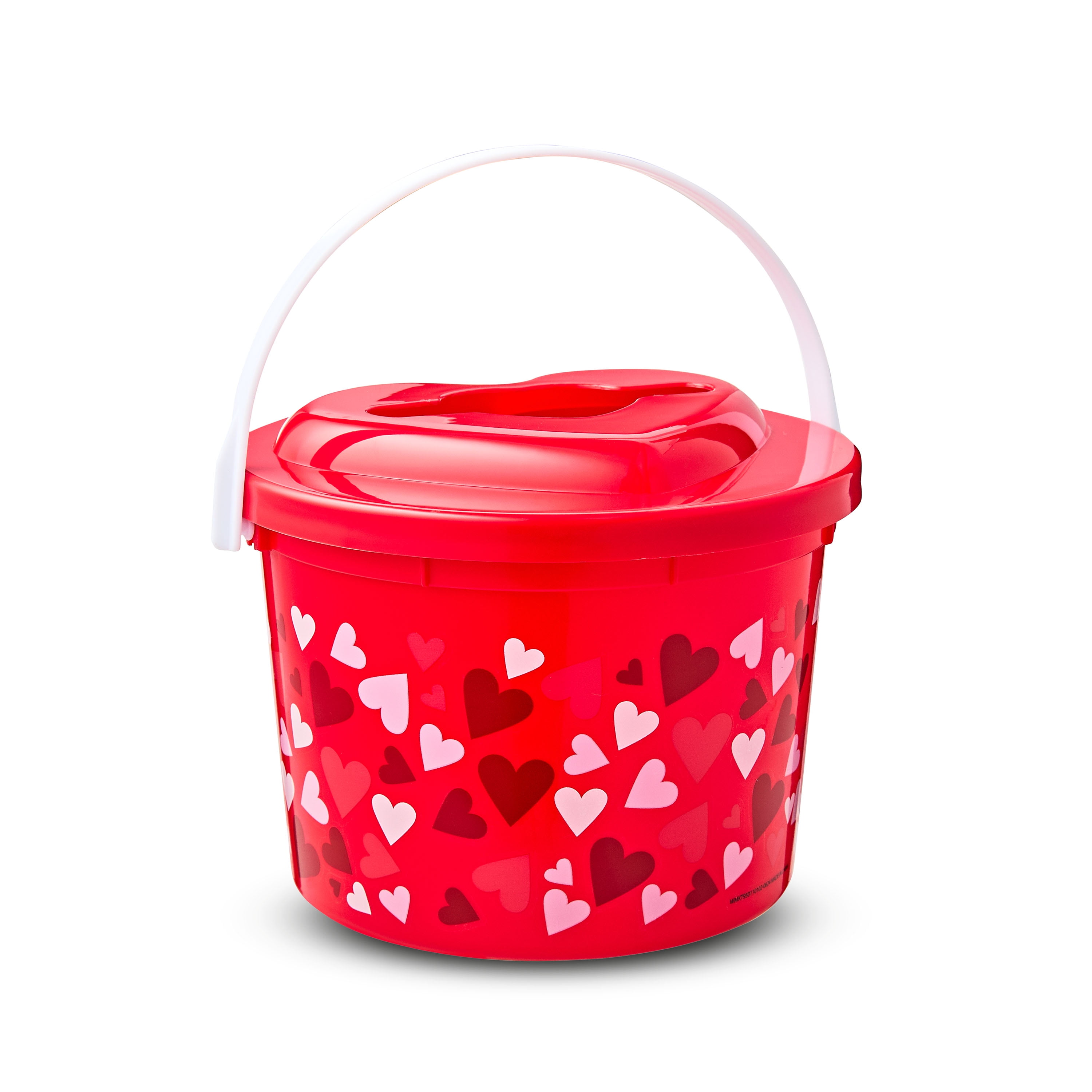 Valentine's Day Red Heart Mailbox Bucket, by Way To Celebrate - Walmart.com