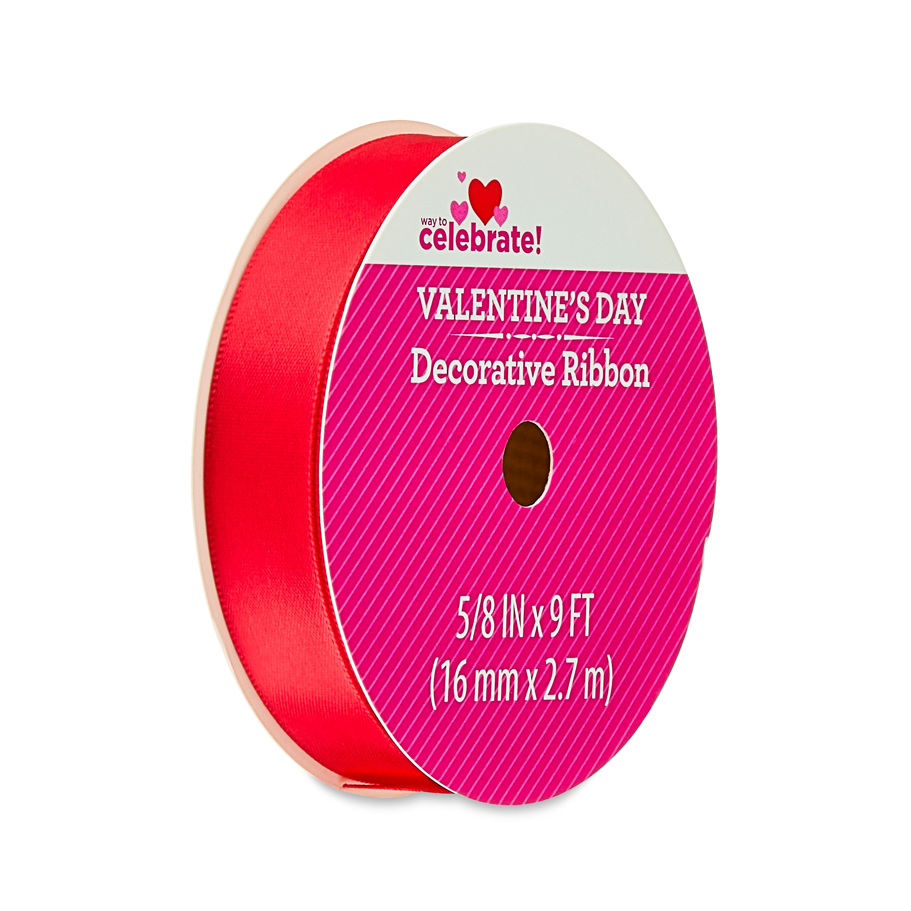 Valentine s Day Red Satin Polyester Ribbon 5 8 X 9 By Way To Valentine s Day Red Satin Polyester Ribbon 5 8 X 9 By Way To