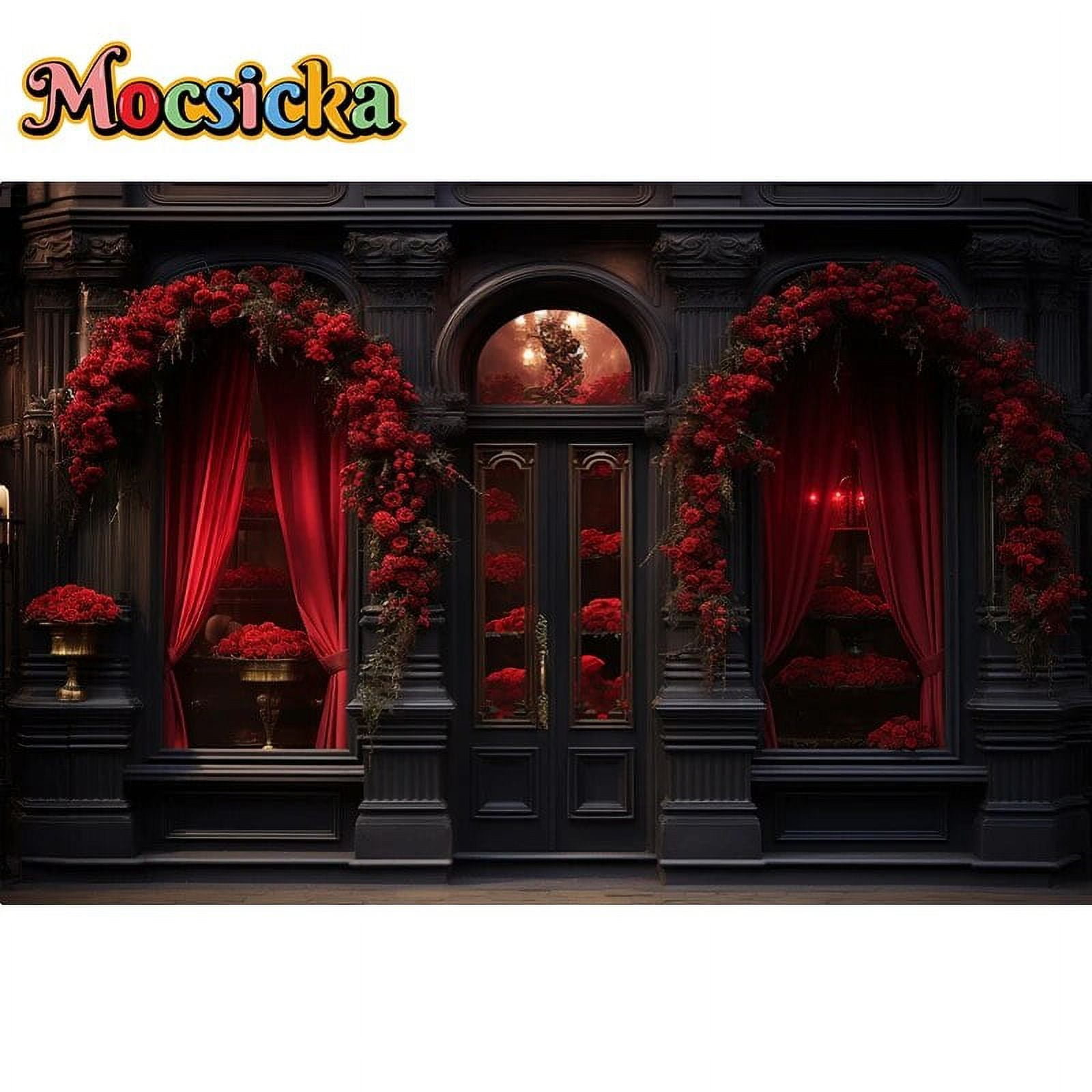 Valentine's Day Shop Backdrop Photography Love Roses Decoration Adult ...