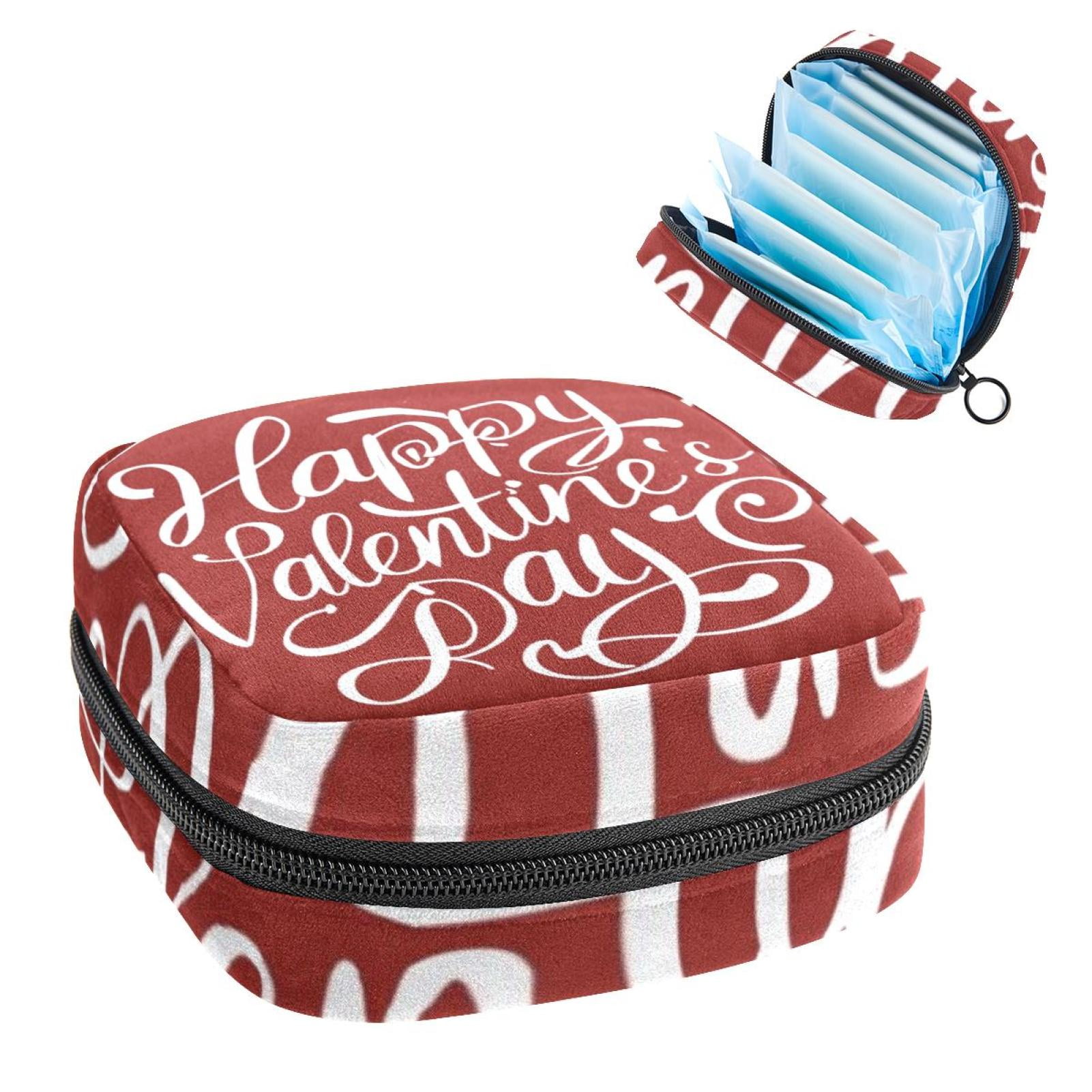 Valentine's Day Small Bag Period Pouch Small Wire Pouch Zipper Pencil ...
