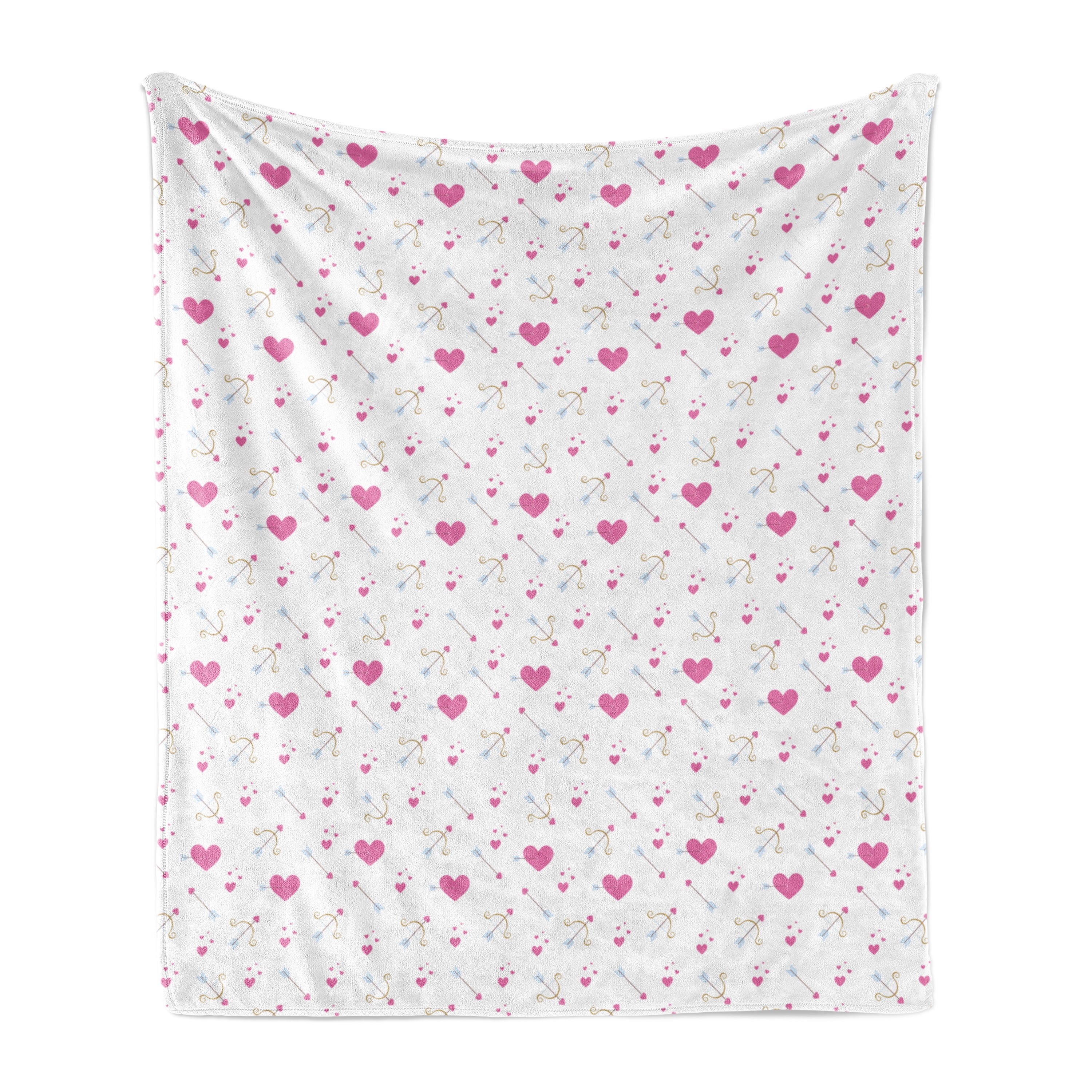 Valentine's Day Soft Flannel Fleece Throw Blanket, Romantic Design of ...