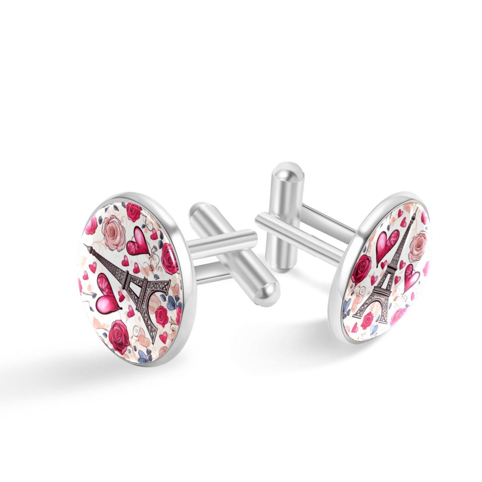 Valentine's Day Stainless Steel Cufflinks for Formal Attire - Ideal for ...