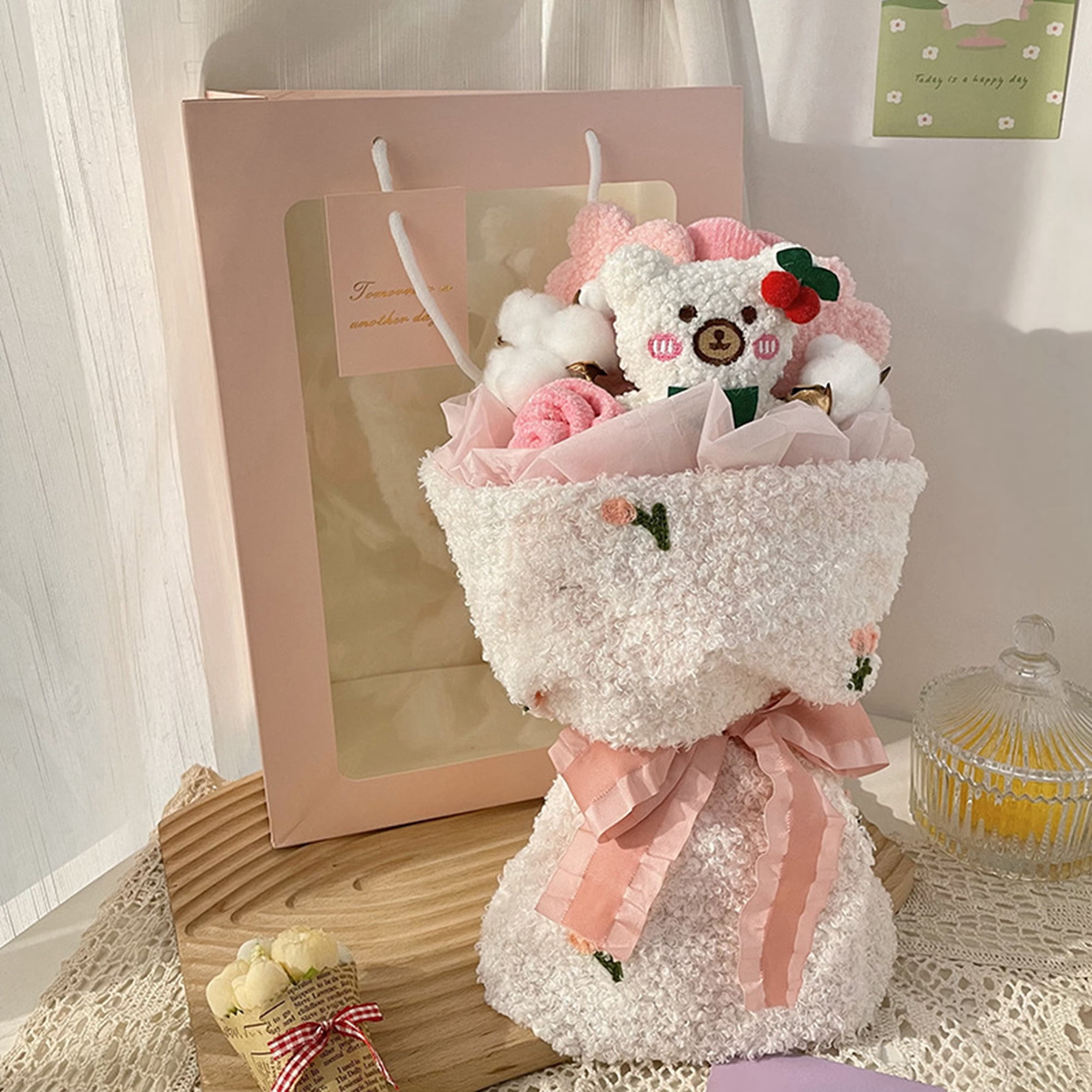 Valentine\'s Day Stuffed Animals Bouquet Plush Toy Cute Plush Flower ...