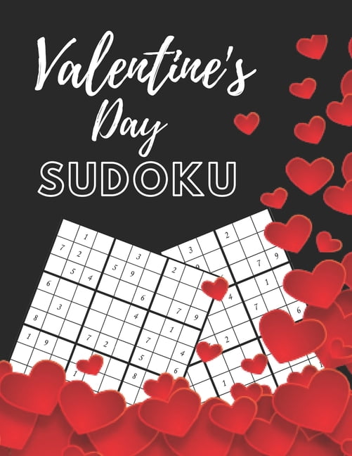 Valentine's Day Sudoku: Valentine's Day Sudoku Brain Game, Sudoku ...