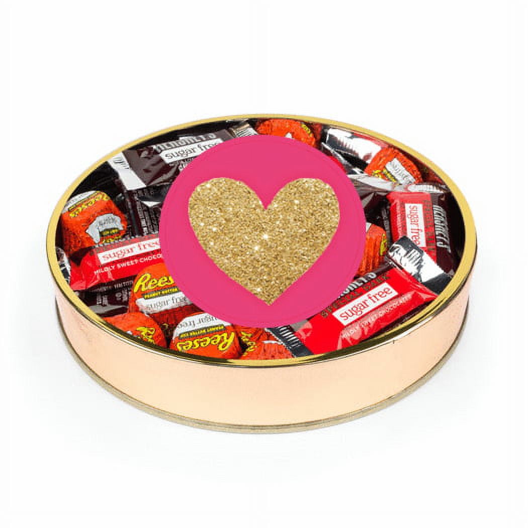 Valentine's Day Sugar Free Chocolate Gift Tin Large Plastic Tin with ...