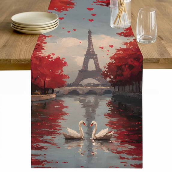 Valentine's Day Table Runner 60 Inches Long Farmhouse Dress Scarves ...