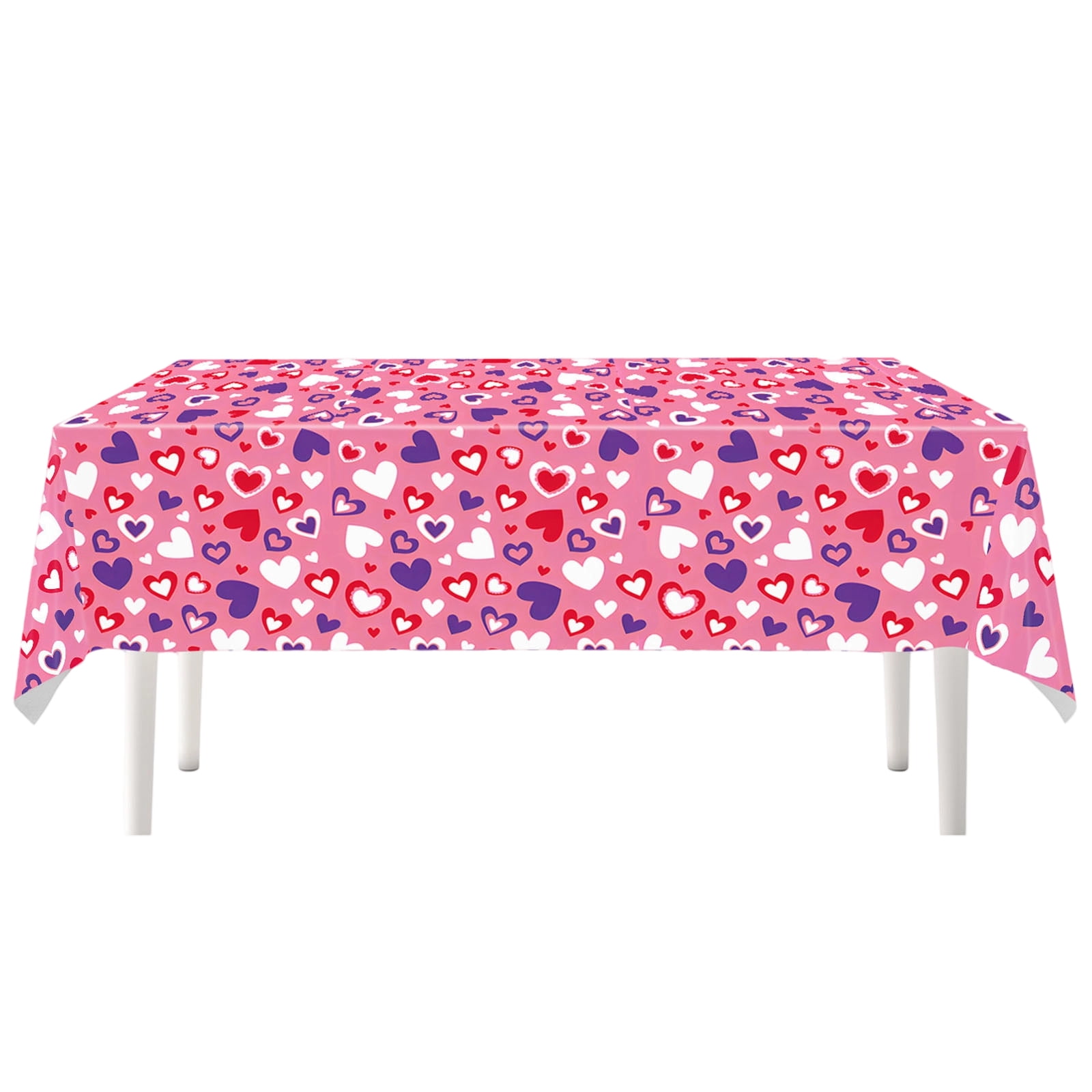 Valentine's Day Tablecloth,Valentine's Day Love Printed Tablecloth ...