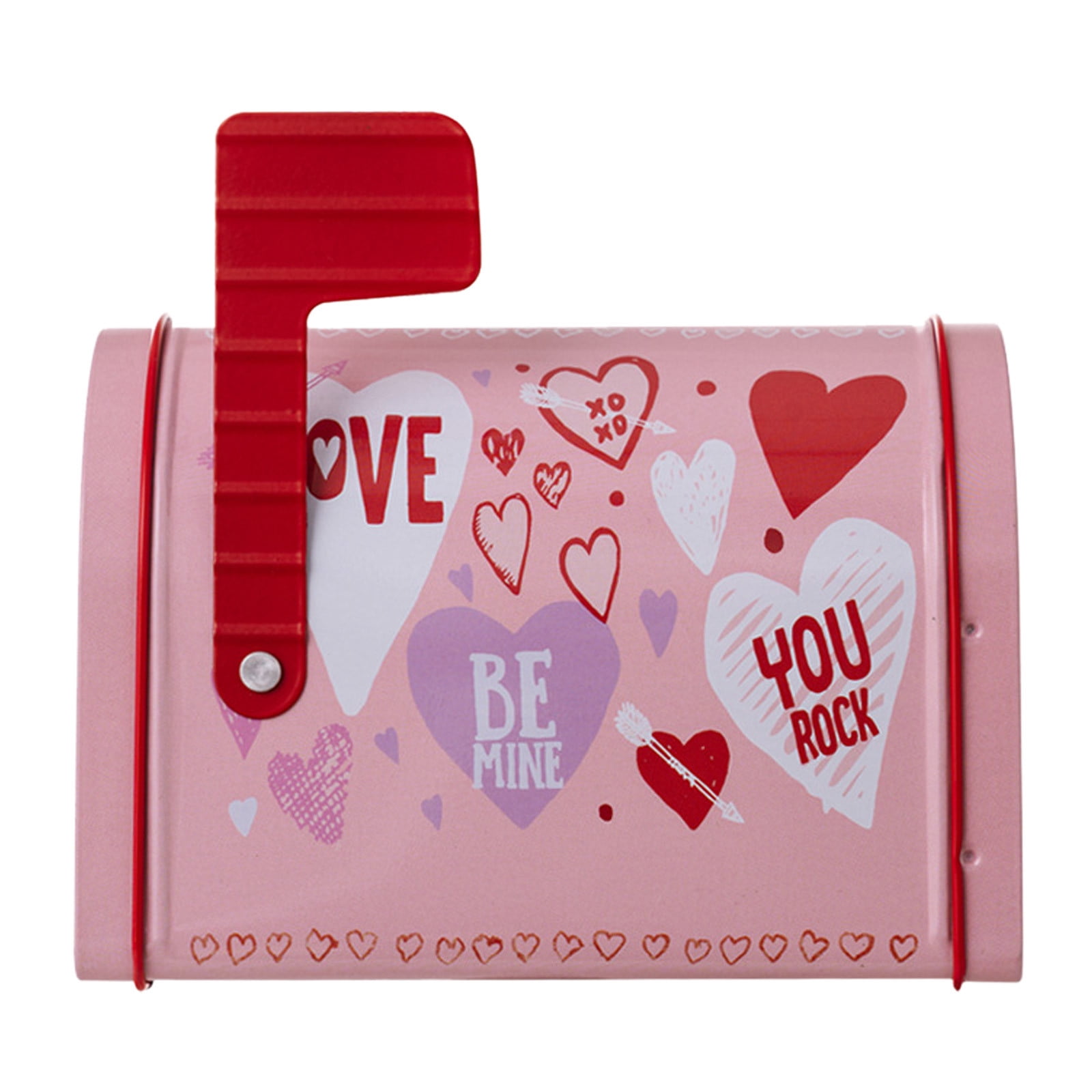Valentine's Day Mailbox Tinplate Mailbox Mini Valentines Small ...