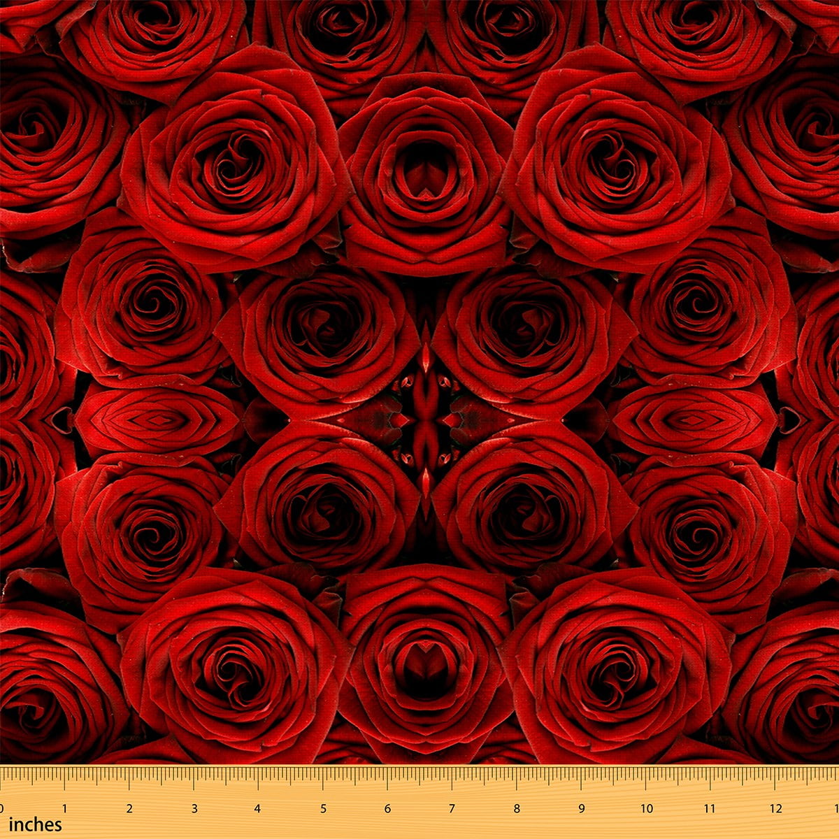 Valentine's Day Upholstery Fabric, Red Rose Fabric by the Yard ...