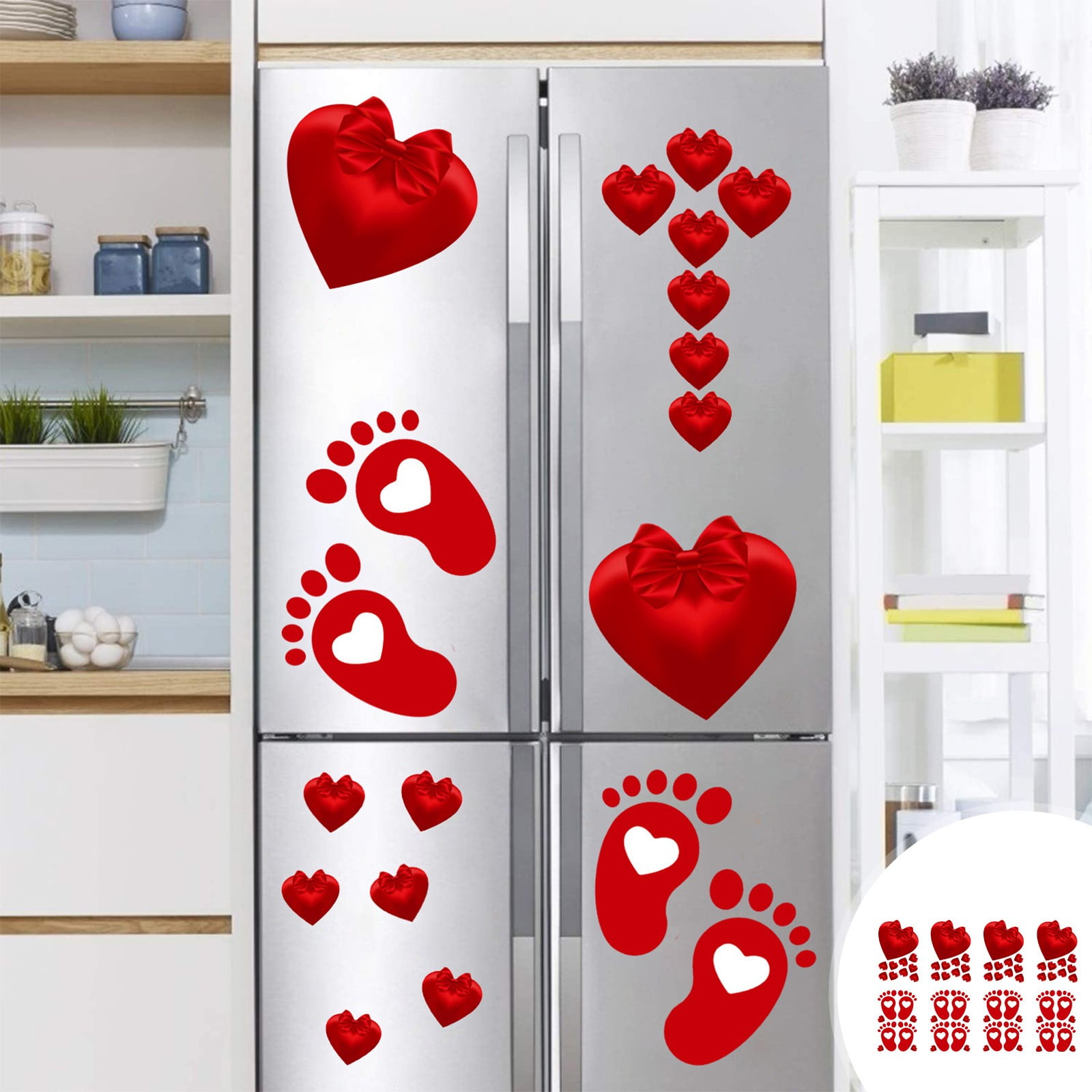 Valentine's Day Window Cling Sticker Heart Window Decal For Home Party ...