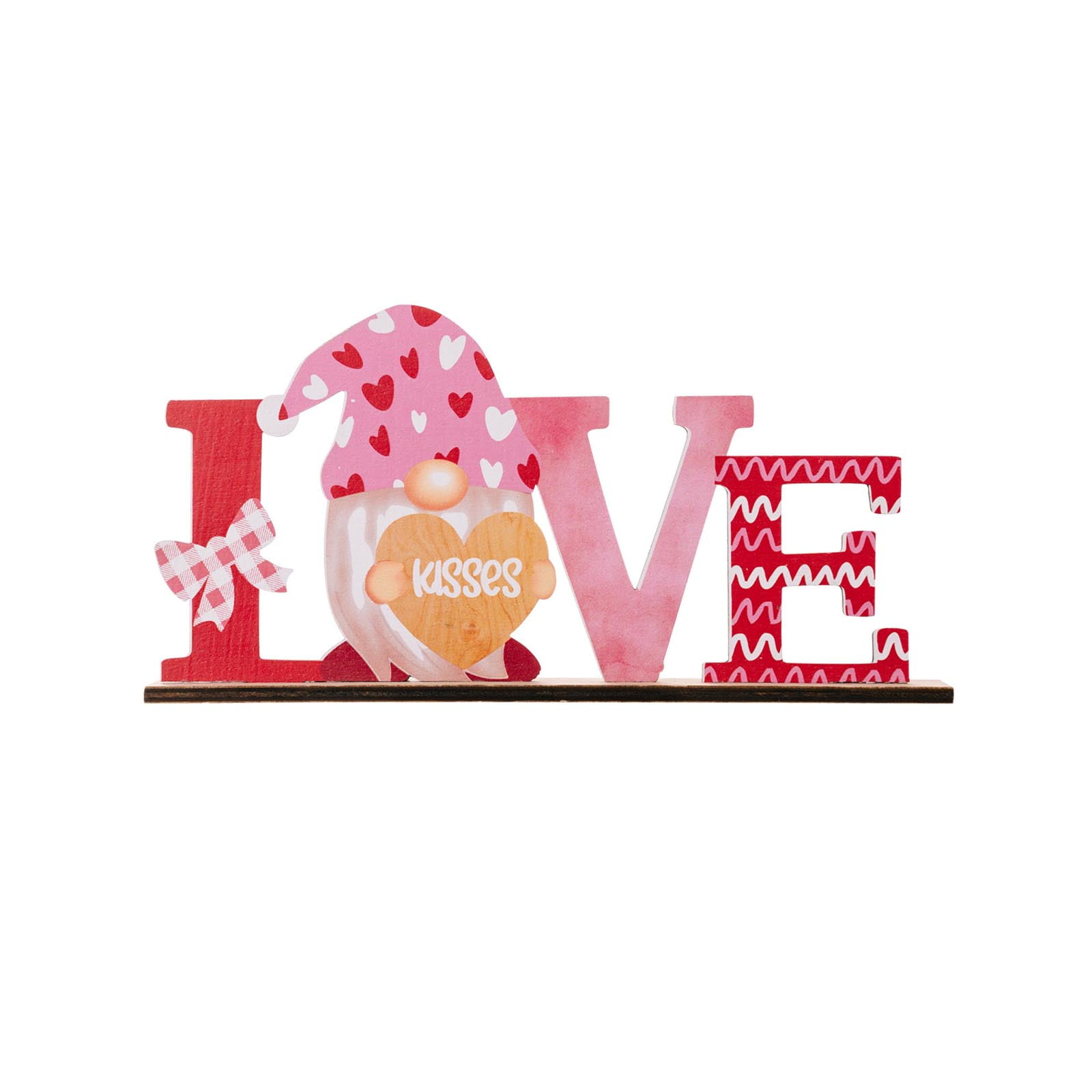 Valentine's Day Wooden Table Sign Decoration Freestanding Table ...