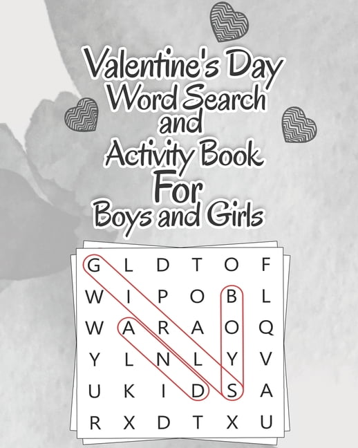 Valentine's Day Word Search and Activity Book For Boys and Girls ...