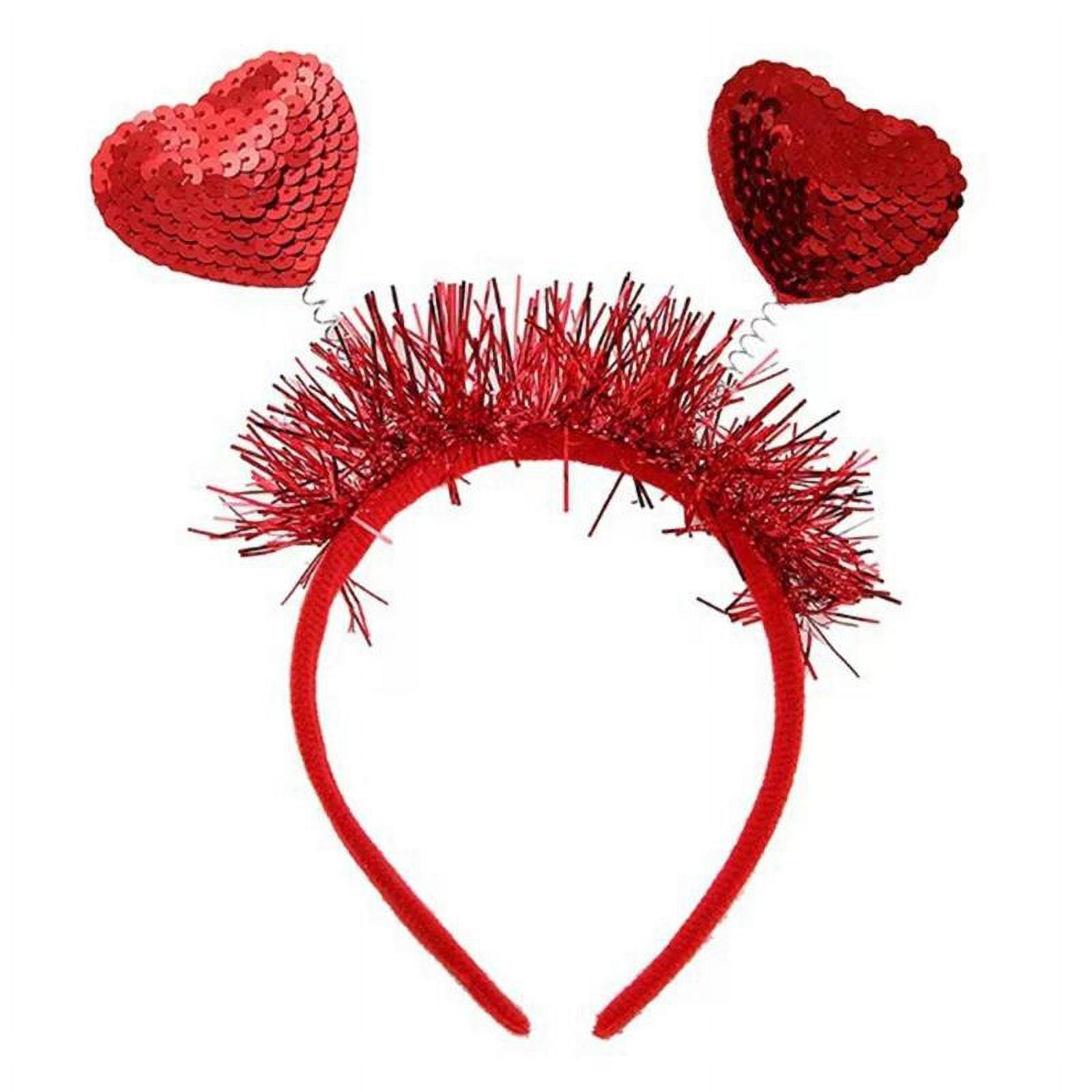 Valentine's Gift Glitter Sequins Heart Headband Hair Hoop for Holiday ...