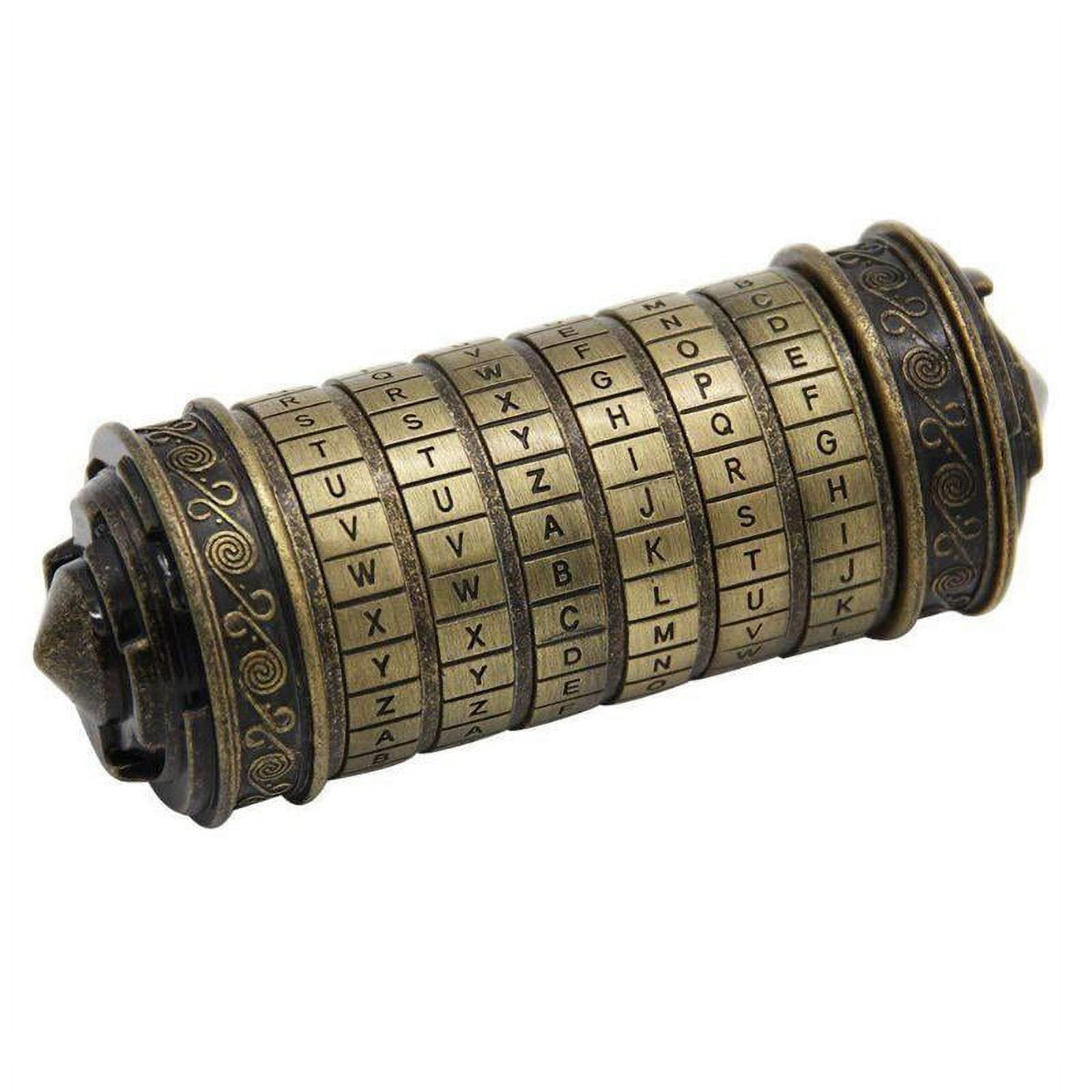 Valentine's Gift Metal Combination Lock Mini Cryptex Magic DaVinciCode ...