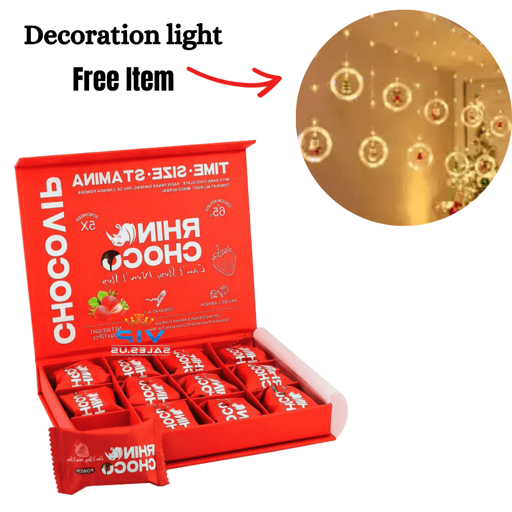 Valentine's Gift, Rhino-Choco VIP Red Chocolate for Men Extra Strength ...