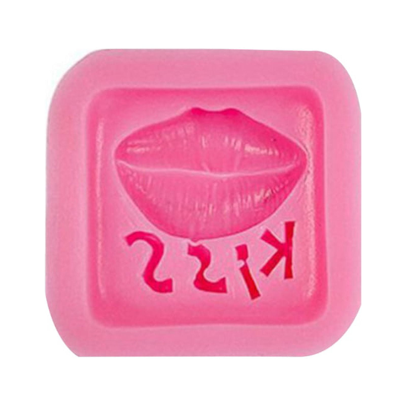 Valentine's Gift Valentine's Day Lips Silicone Mold Sexy Red Lips Shape ...