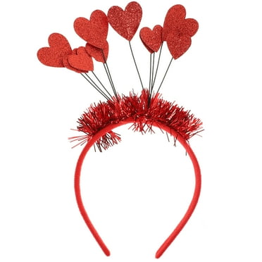 Way to Celebrate Valentine's Day Red Pink Heart Headband, 1 Piece ...
