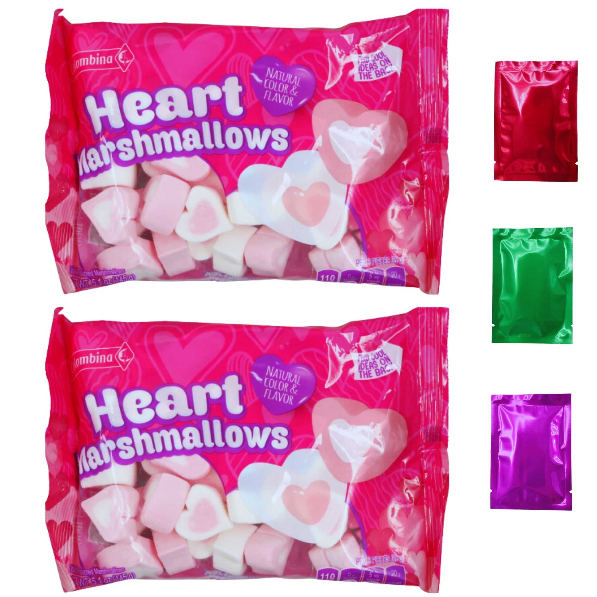 Valentine's Heart-Shaped Marshmallows, 5.1oz Cupid's Confections Love ...