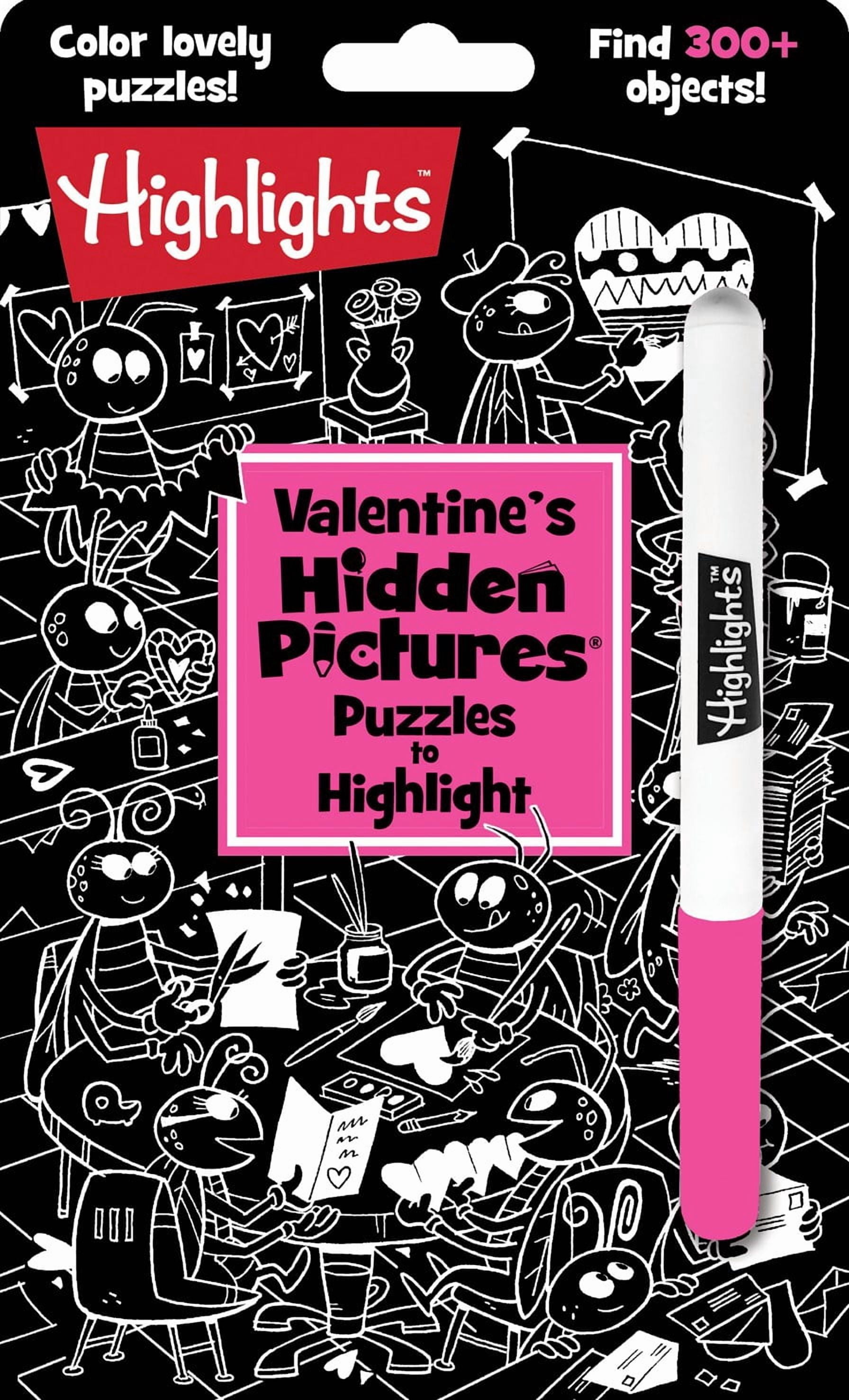 Valentine's Hidden Pictures Puzzles to Highlight: Valentines Book for ...
