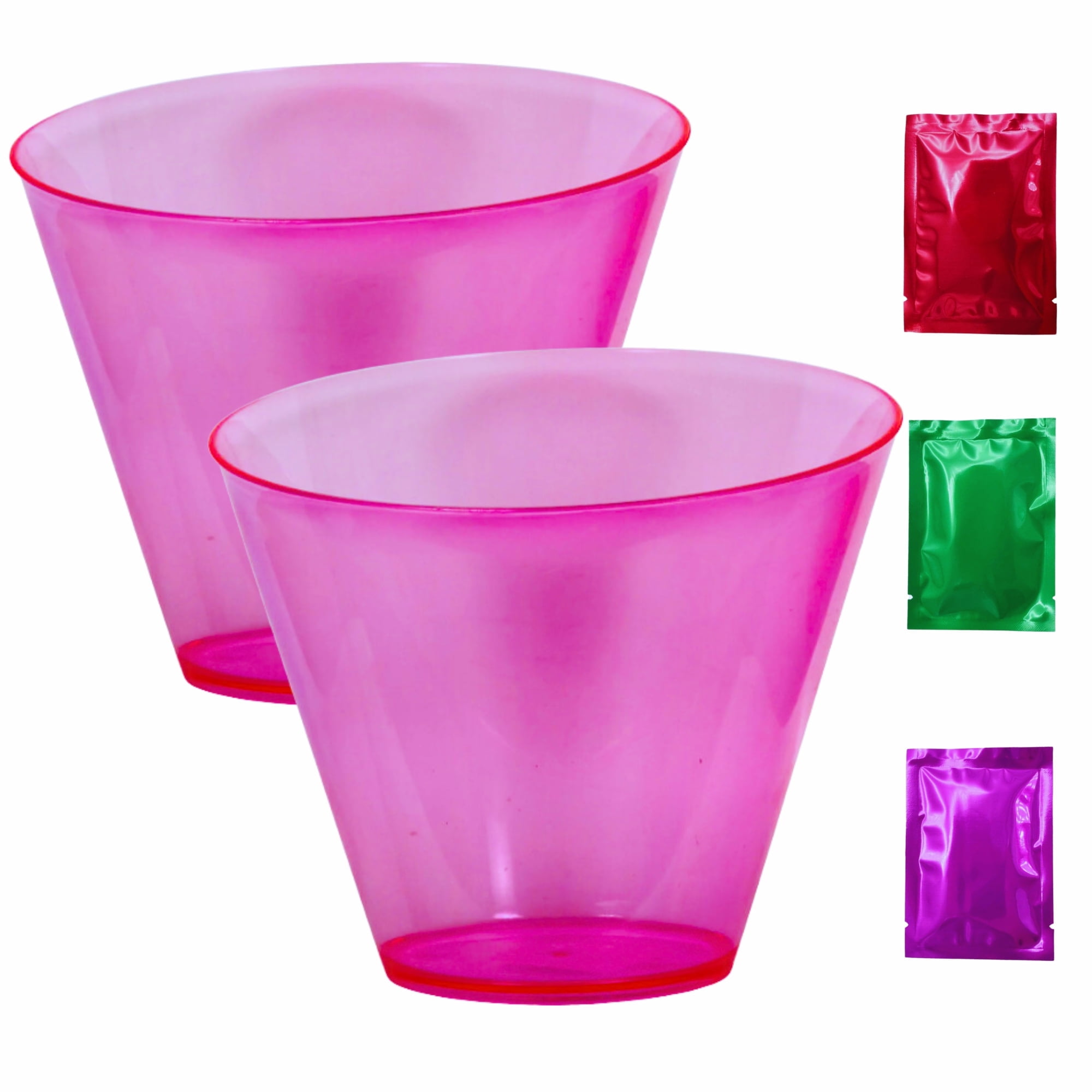 Pink Plastic Containers (2) - Walmart Business Supplies